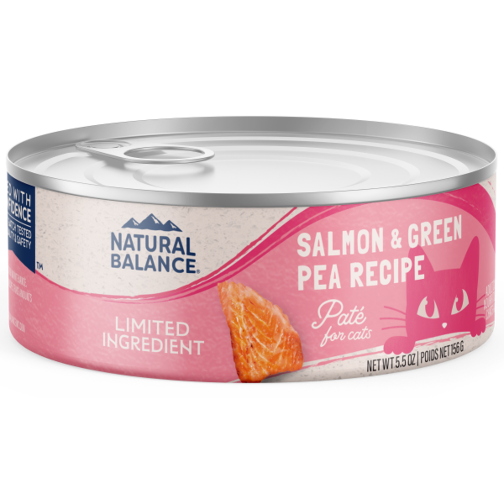 #Natural Balance Cat LID Salmon & Green Pea 5.5oz (24/cs) - Woofy's by ...