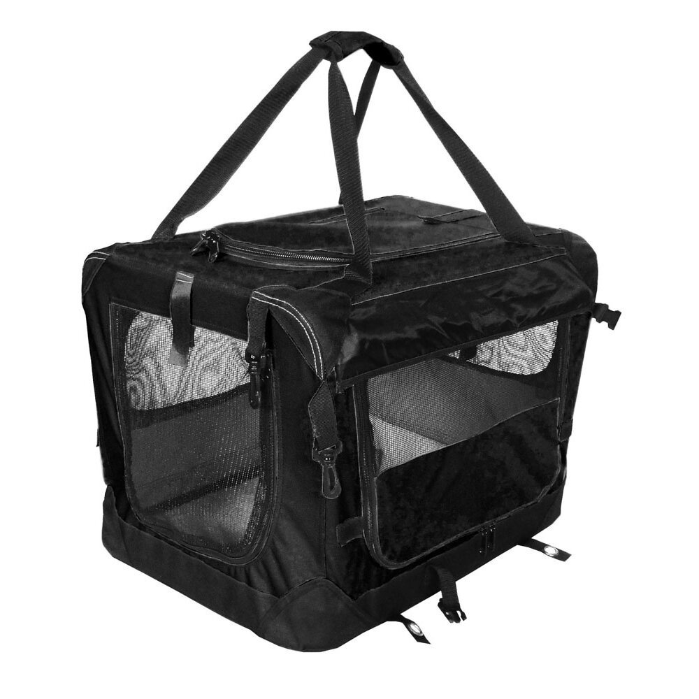 TUFF Deluxe Soft Crate Large Black - Woofy's by Paw Street Market