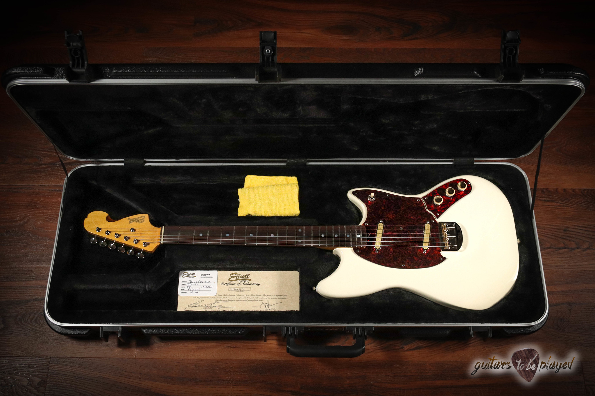 Elliott James Duke 357 Hardtail Electric Guitar – Vanilla Shake ...