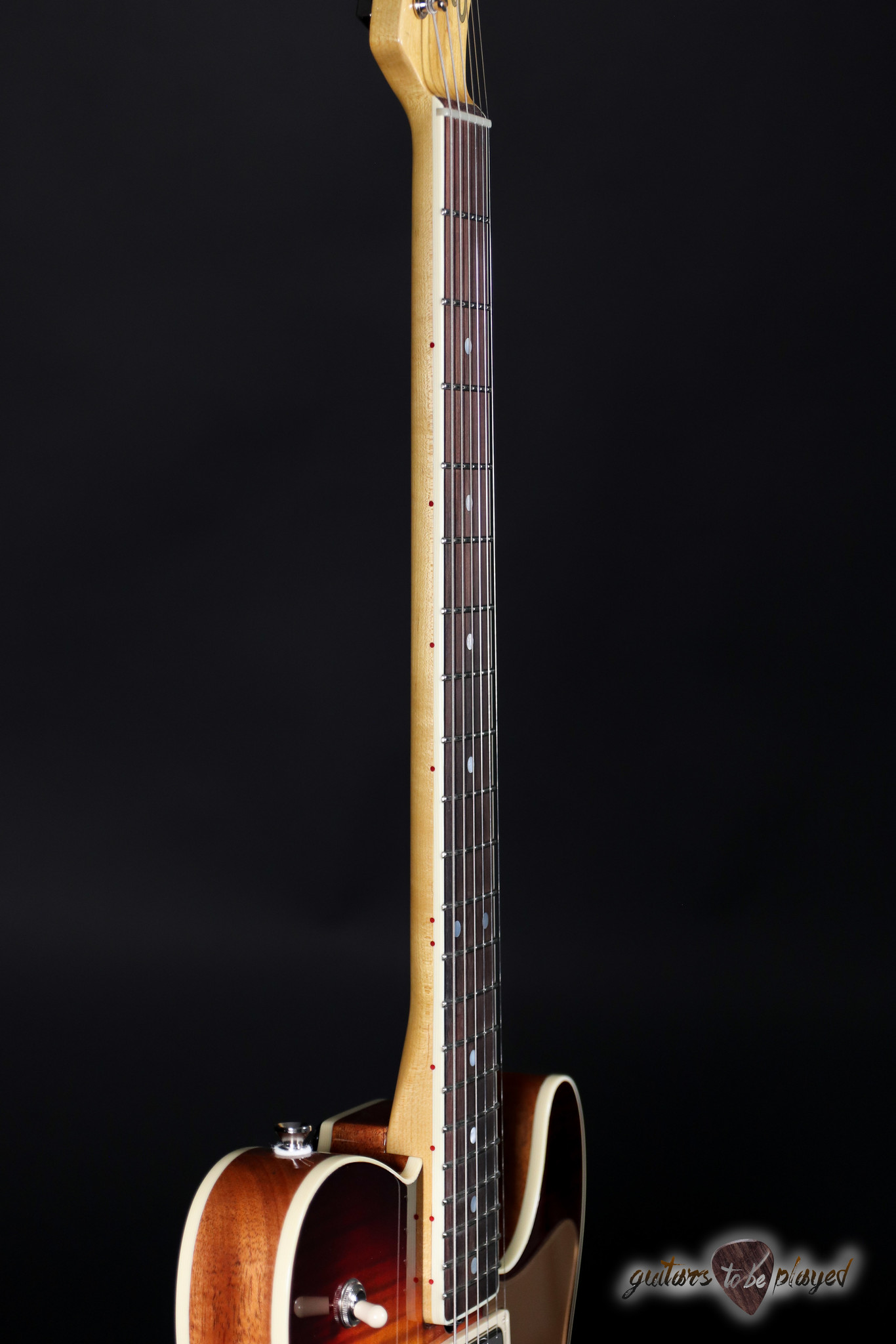 Elliott Raven Custom Flame Maple Semi-Hollow Electric Guitar - Tobacco ...