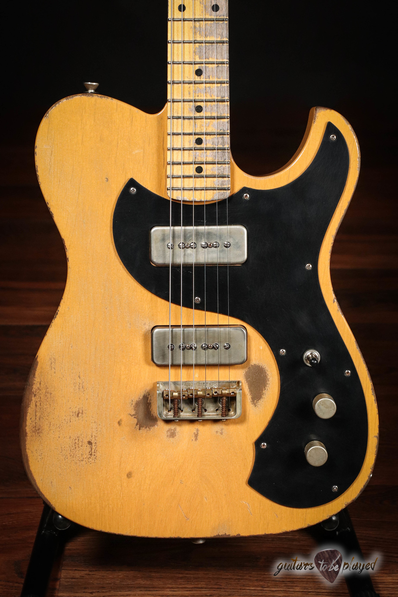 Fano TC6 Oltre P-90 “Blackguard” T-Style Guitar w/ Gigbag ...