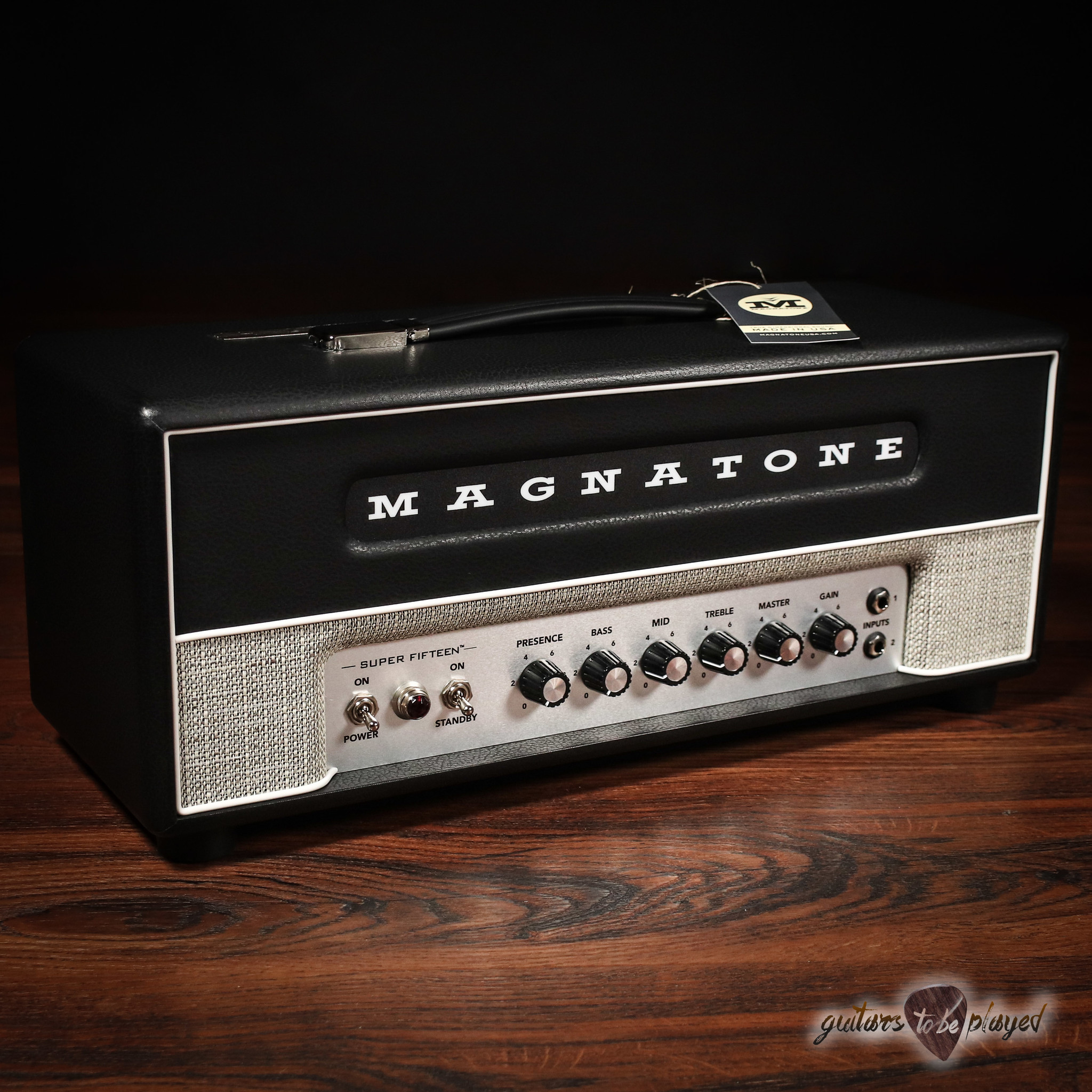 Magnatone Super Fifteen 15-Watt Tube Amp Head w/ Cover - Guitars To Be ...