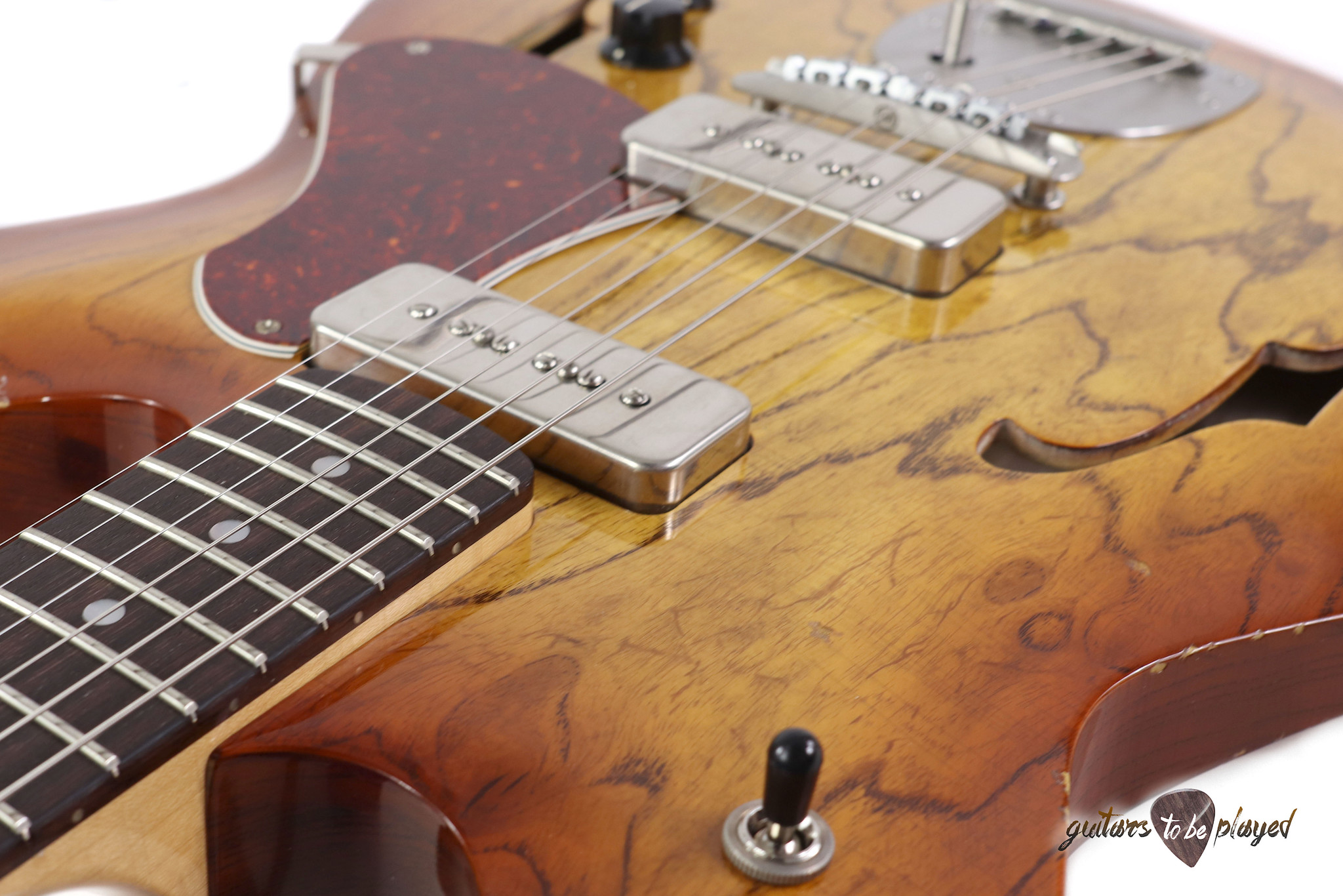 Fano GF6 Alt de Facto Semi-Hollow Swamp Ash P-90 Guitar w/ Mastery ...