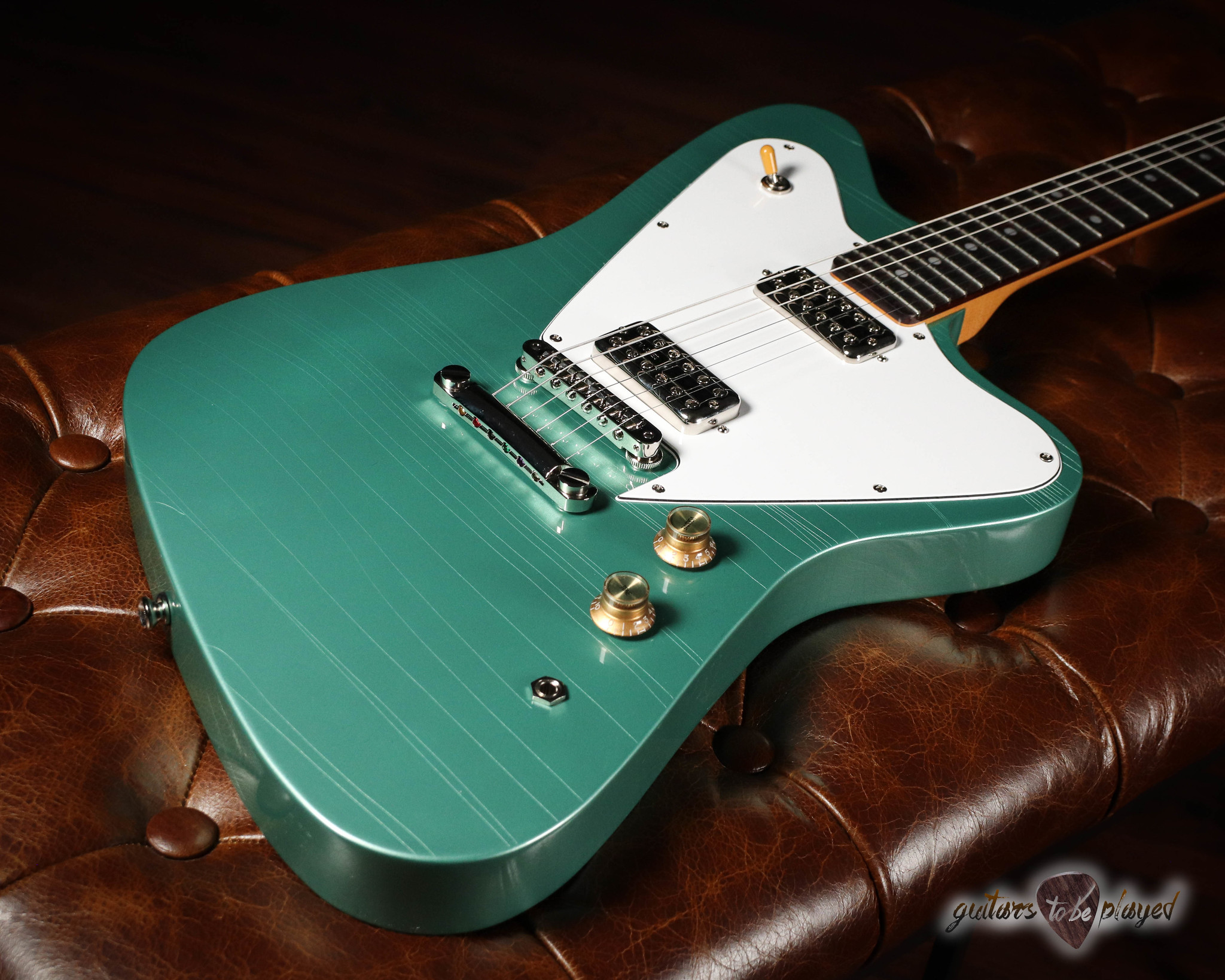 Fano PX6 Oltre TV Jones Power’Tron Electric Guitar w/ Gigbag – Inverness Green - Guitars To Be ...
