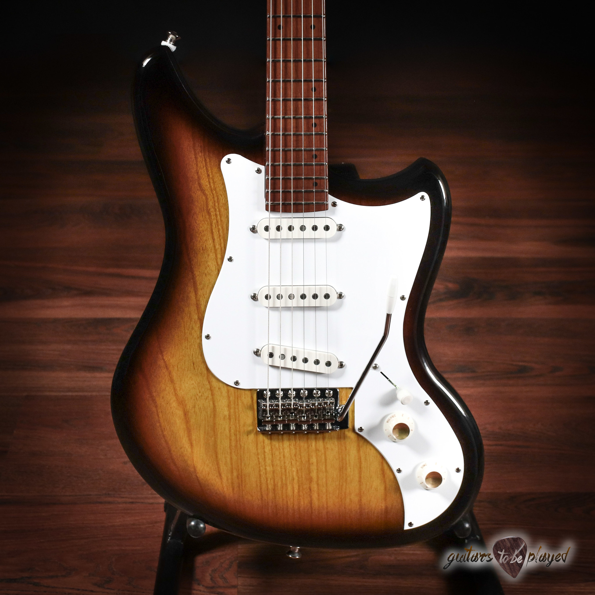 Kauer Electroliner Swamp Ash Guitar w/ Roasted Maple Neck – 2-Tone ...