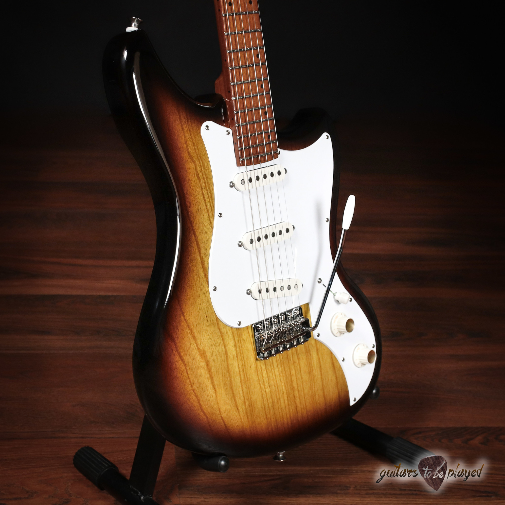 Kauer Electroliner Swamp Ash Guitar w/ Roasted Maple Neck – 2-Tone ...