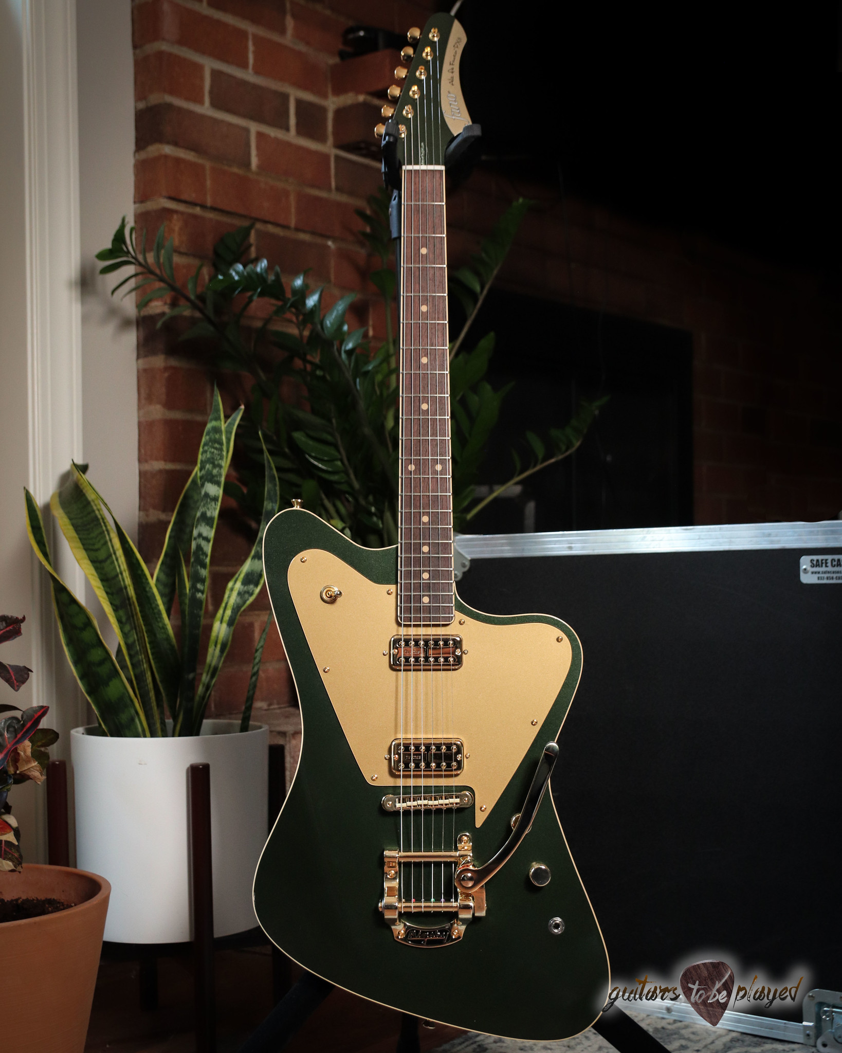 Fano PX6 Alt de Facto Mahogany Body & Set Neck w/ TV Jones – Cadillac Green - Guitars To Be Played