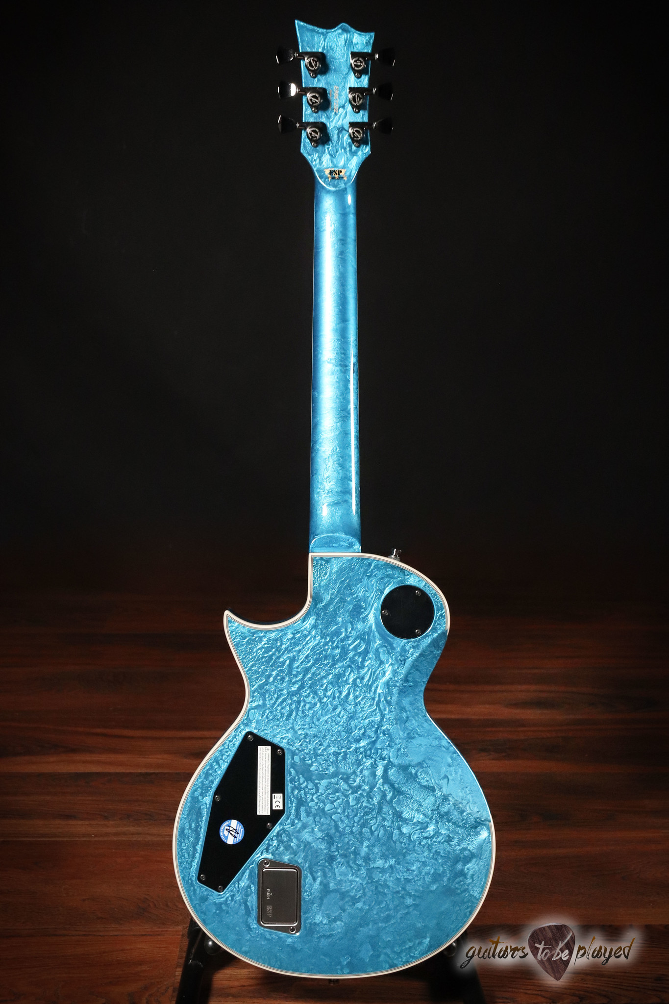ESP Eclipse Custom Original Series Electric Guitar – Blue Liquid Metal ...