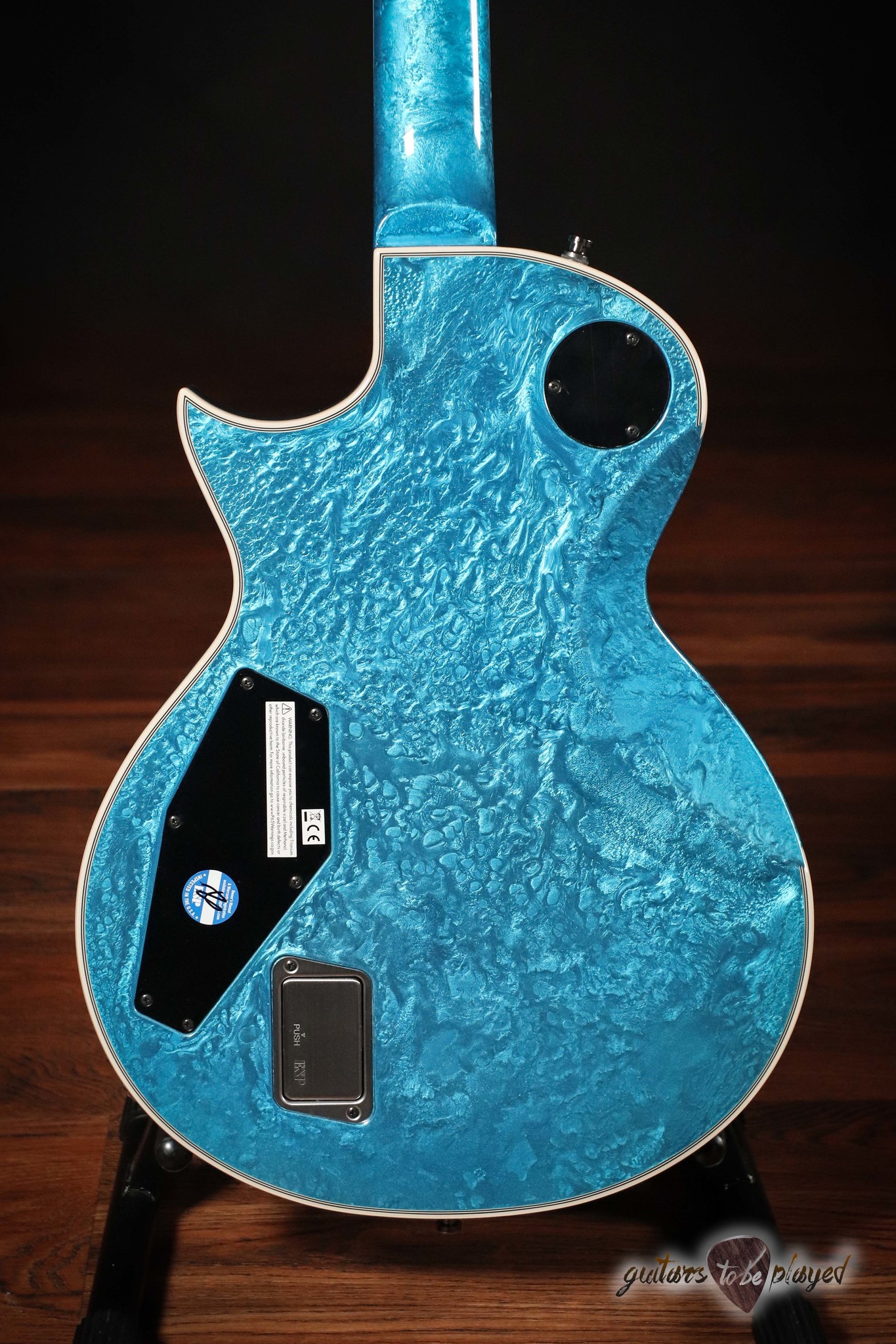 ESP Eclipse Custom Original Series Electric Guitar – Blue Liquid Metal ...