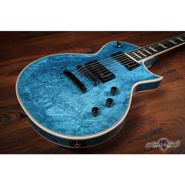 ESP Eclipse Custom Original Series Electric Guitar – Blue Liquid Metal ...