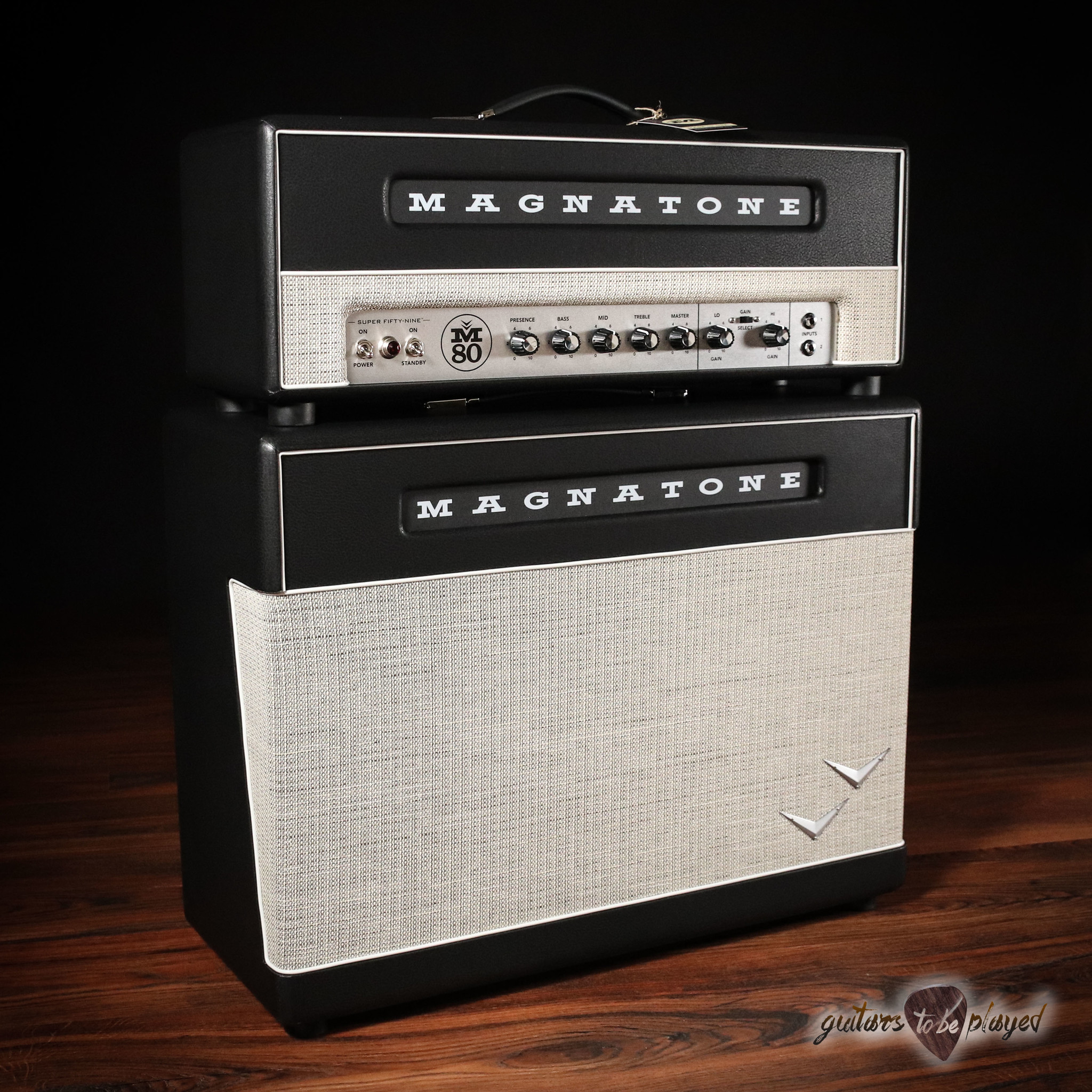 Magnatone Super Fifty-Nine M-80 Head & 2x12” Cab w/ Speaker Cable ...