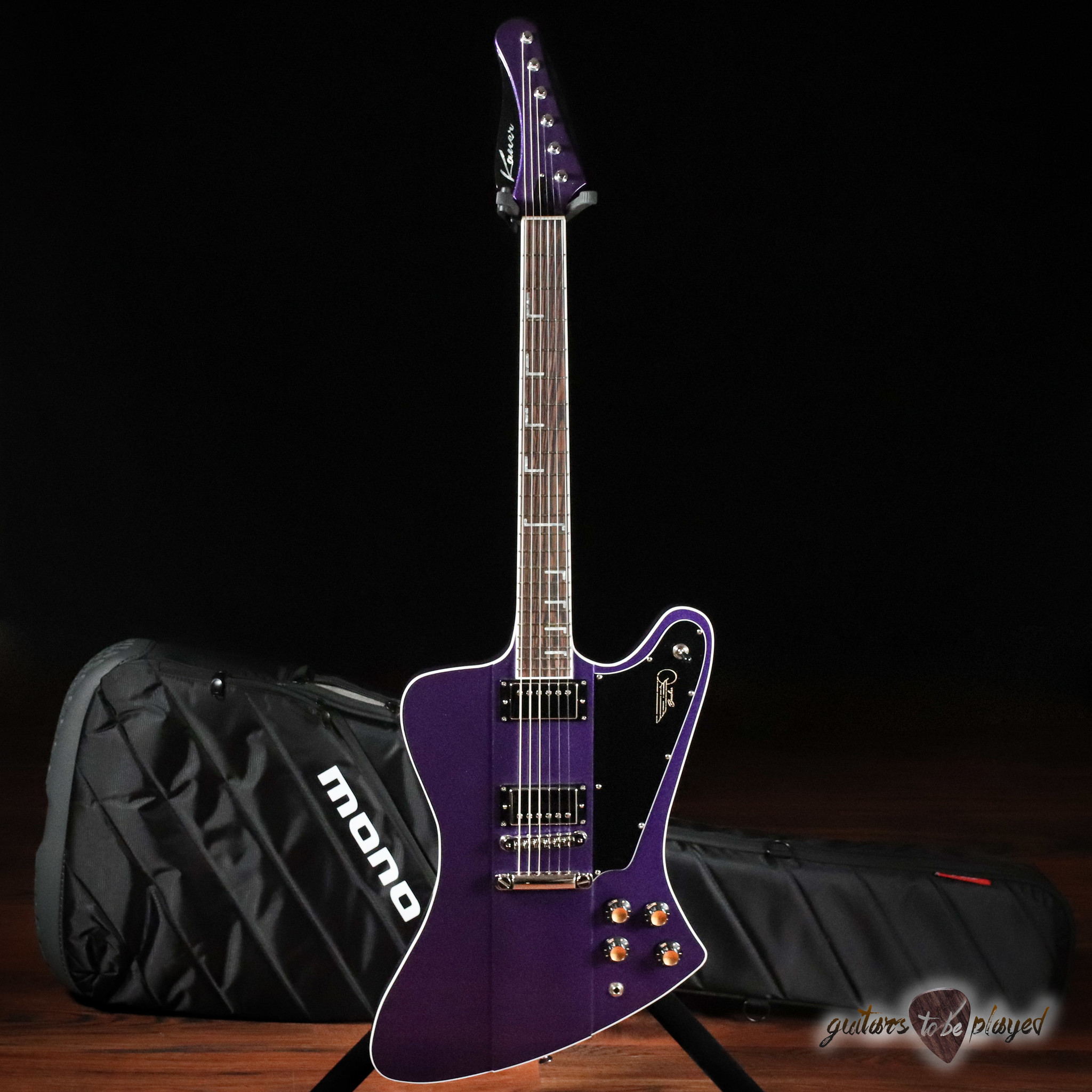 Kauer Banshee Mahogany Guitar w/ Wolfetone Pickups – Deep Purple Flake ...