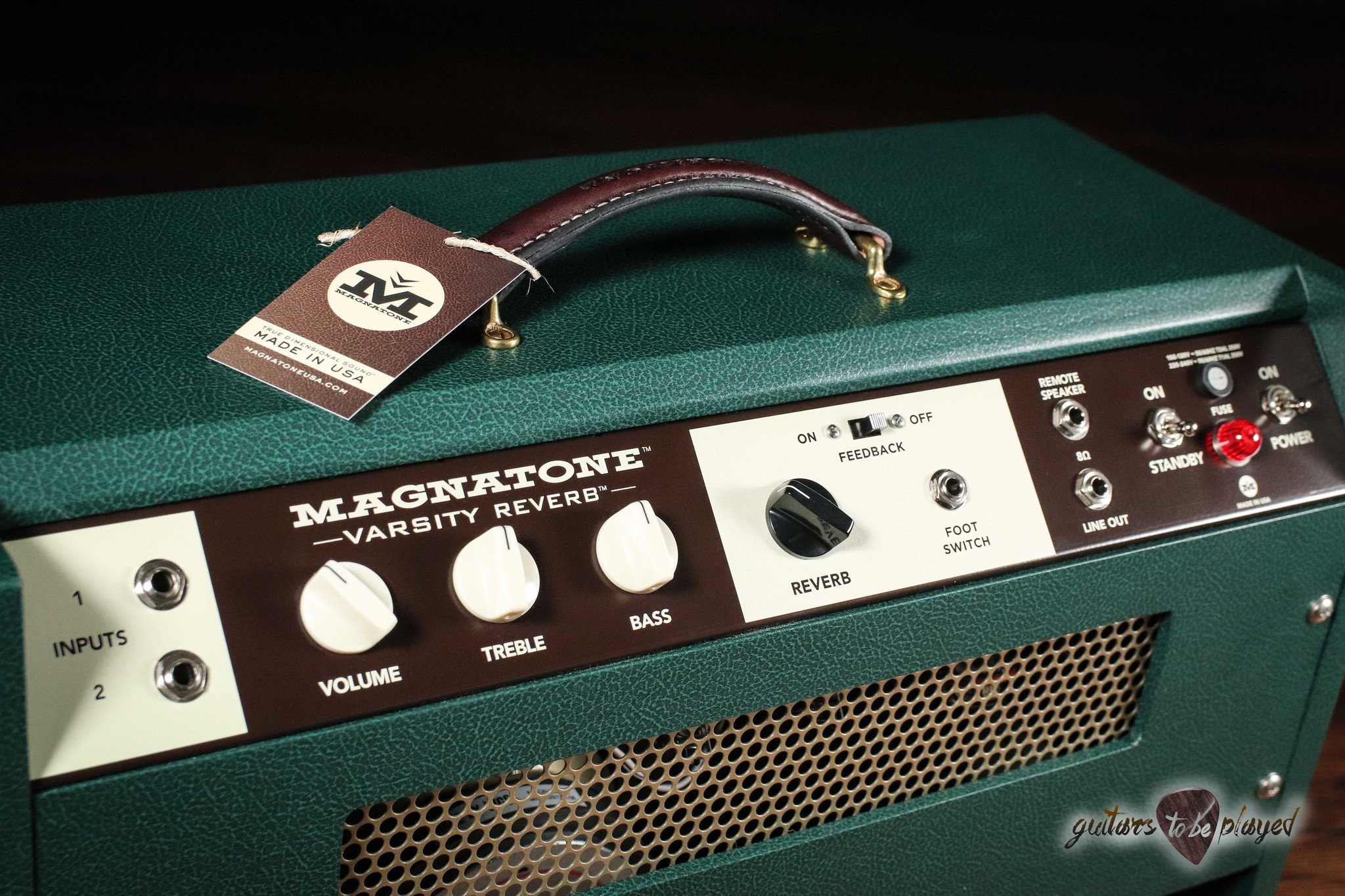 Magnatone Varsity Reverb 15W 1x12” Combo Amp – Dark Green - Guitars To ...