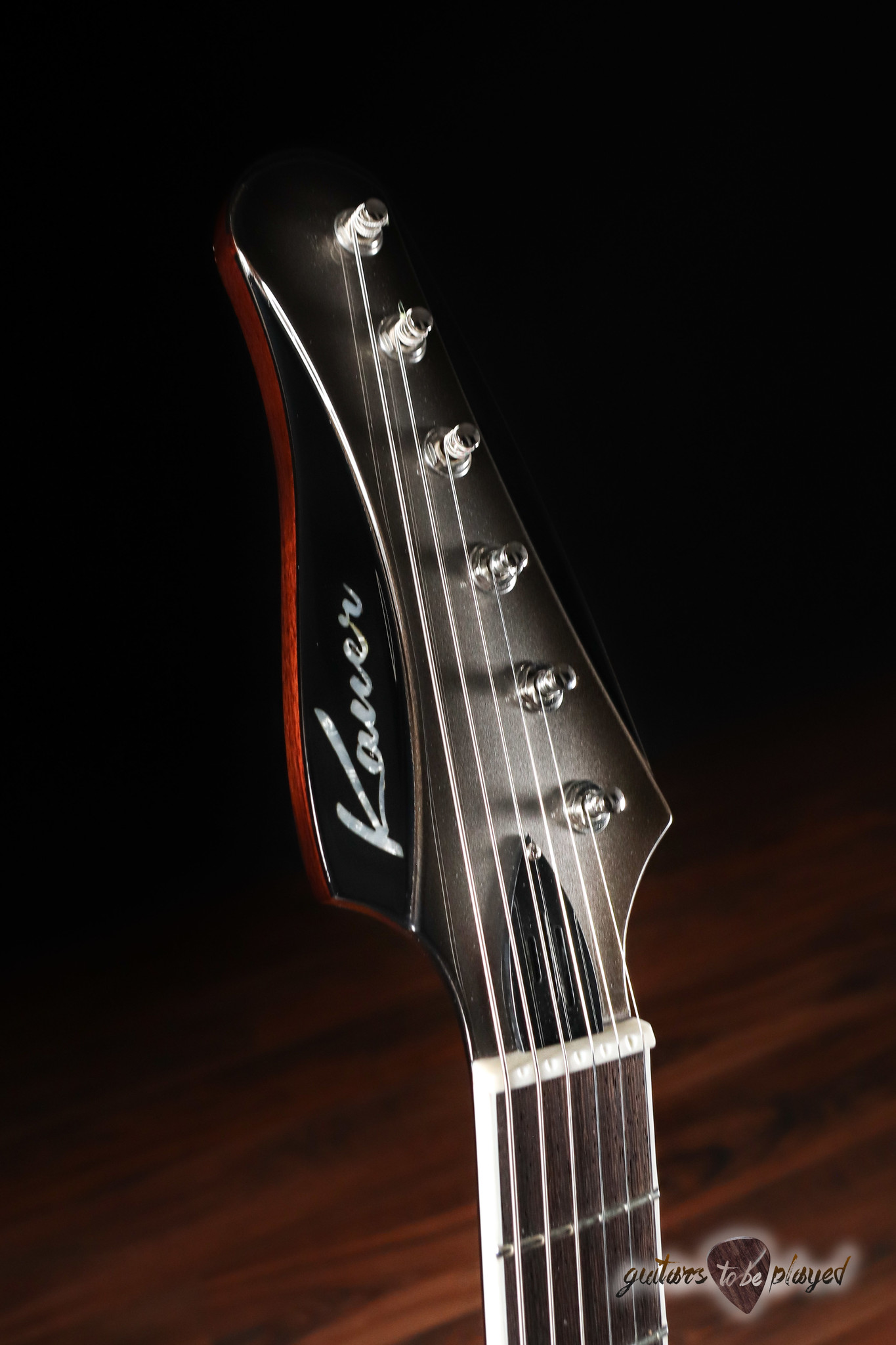 Kauer Banshee Mahogany Guitar w/ Wolfetone P90 & Humbucker–Silverburst ...