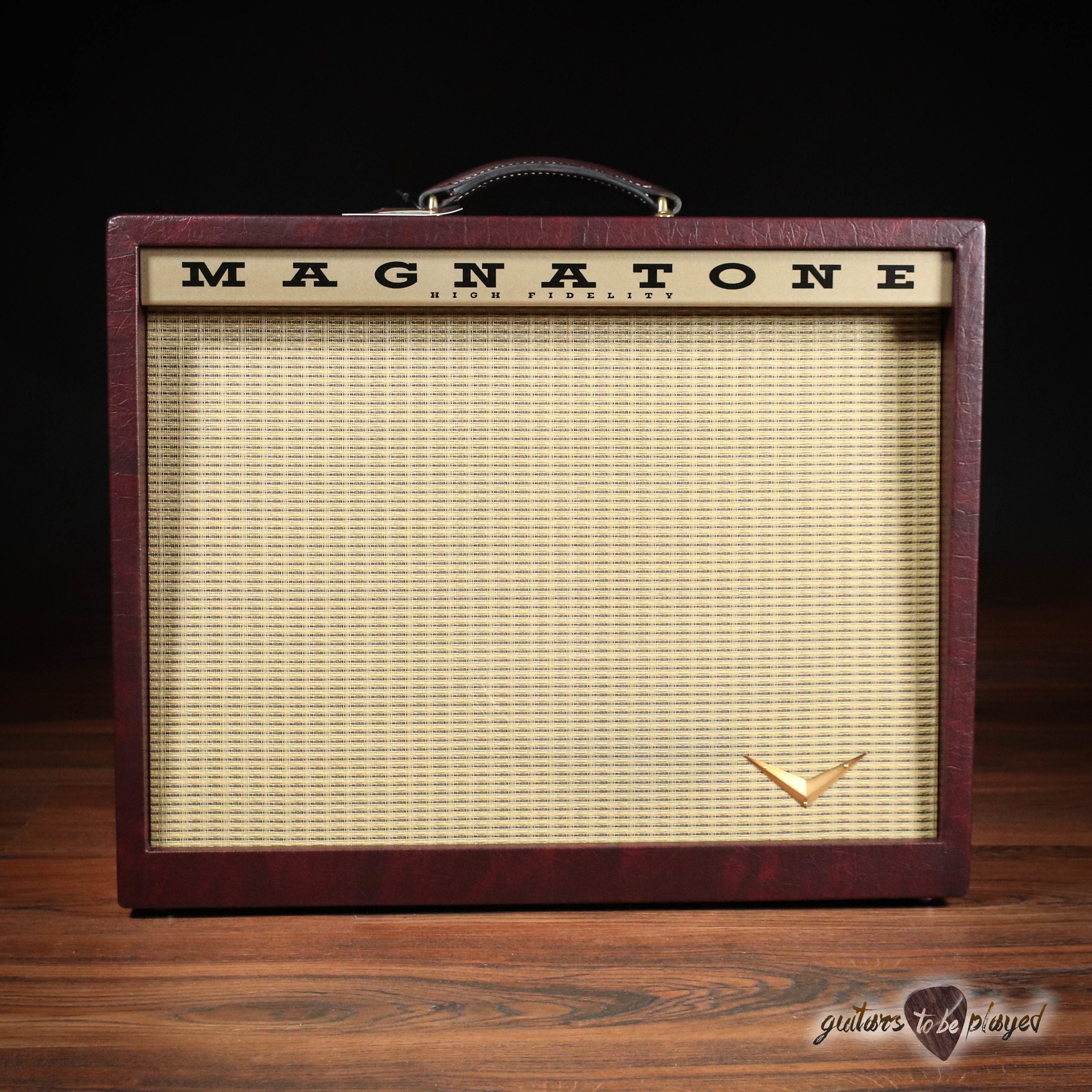 Magnatone Varsity Reverb 15W 1x12” Combo Amp – Wine Buggy Whip ...