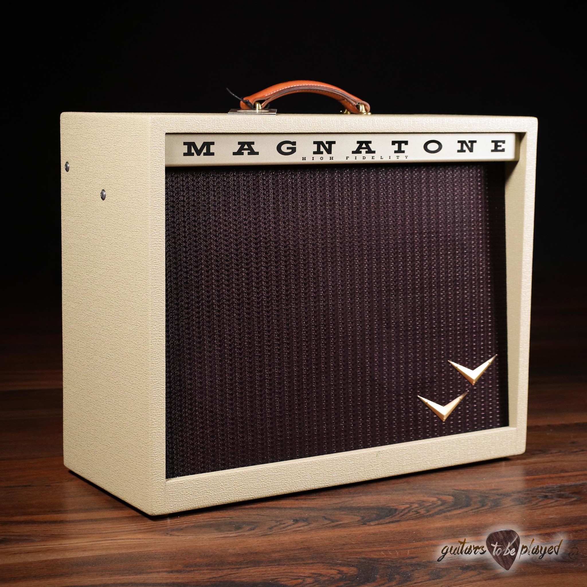 Magnatone Panoramic Stereo 2x10” Combo Amp – Blonde w/ Oxblood ...