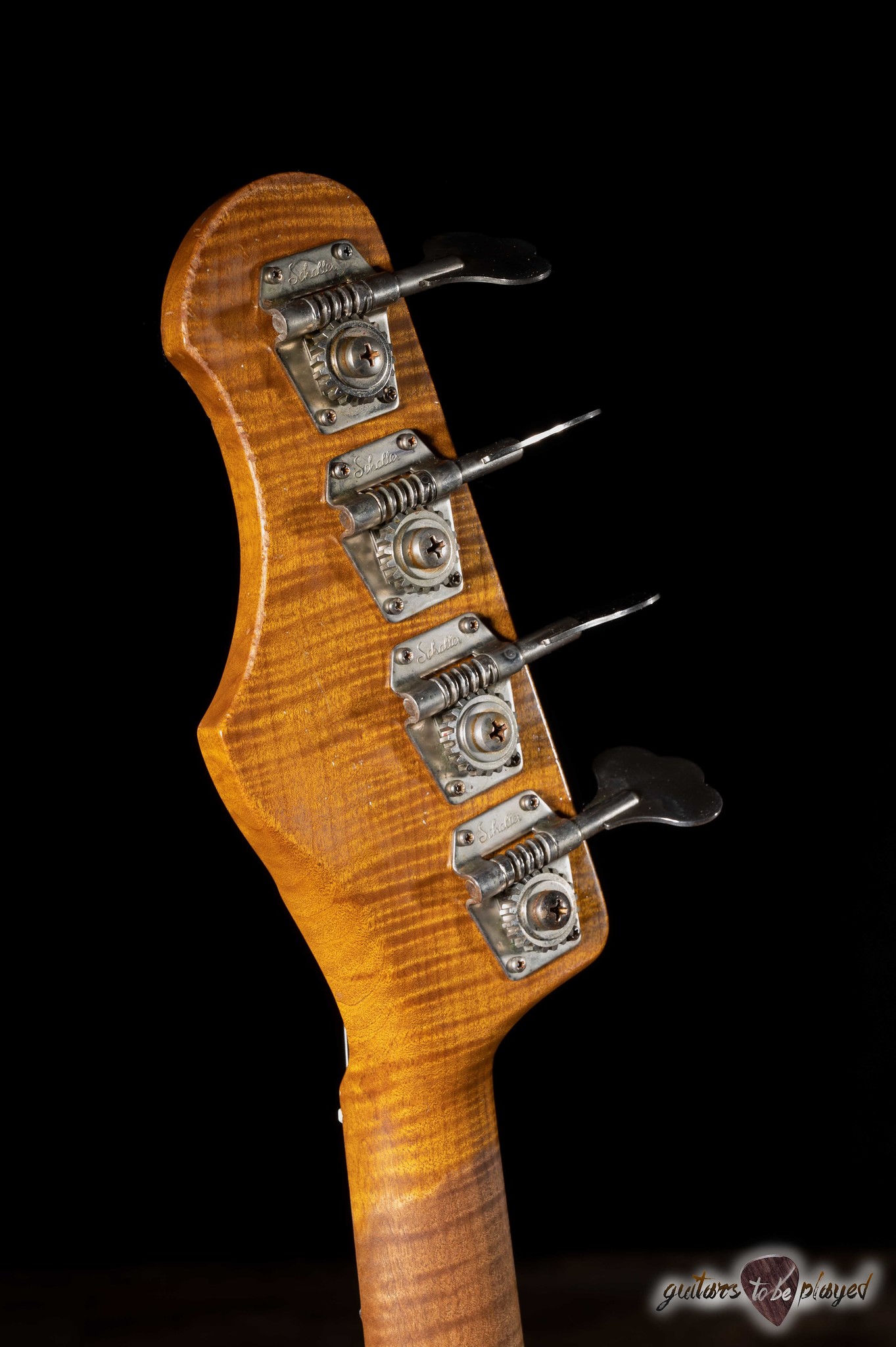 Shabat Panther P-Bass w/ Roasted 5A Flame Maple – Rose Gold Over 3TSB ...