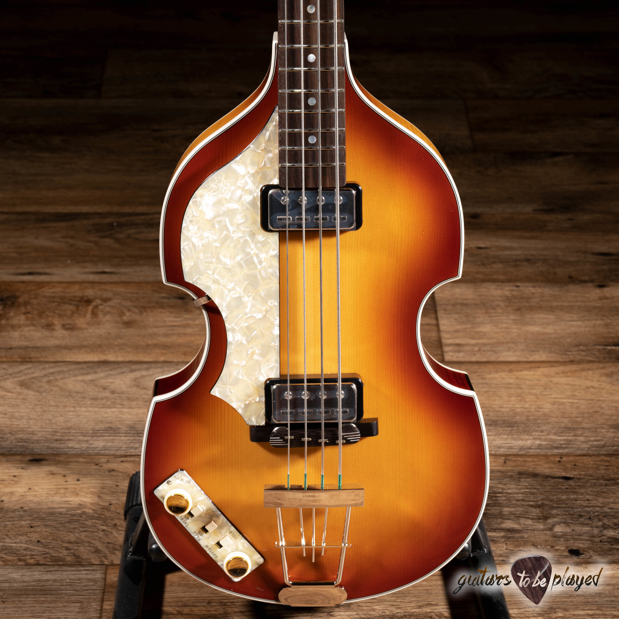 Hofner Artist Series Left-Handed Violin Bass w/ Case – Sunburst ...