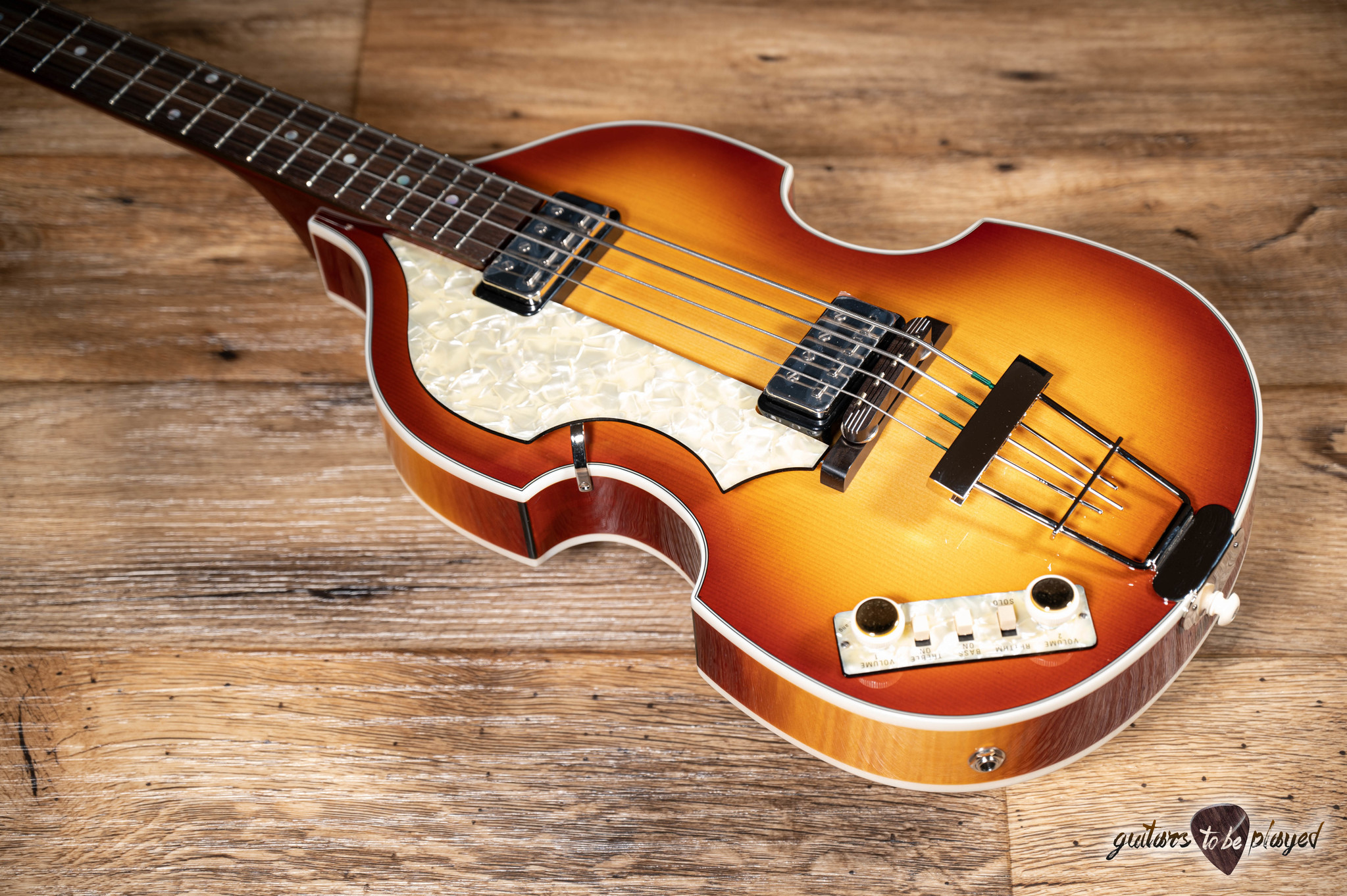 Hofner Artist Series Left-Handed Violin Bass w/ Case – Sunburst ...
