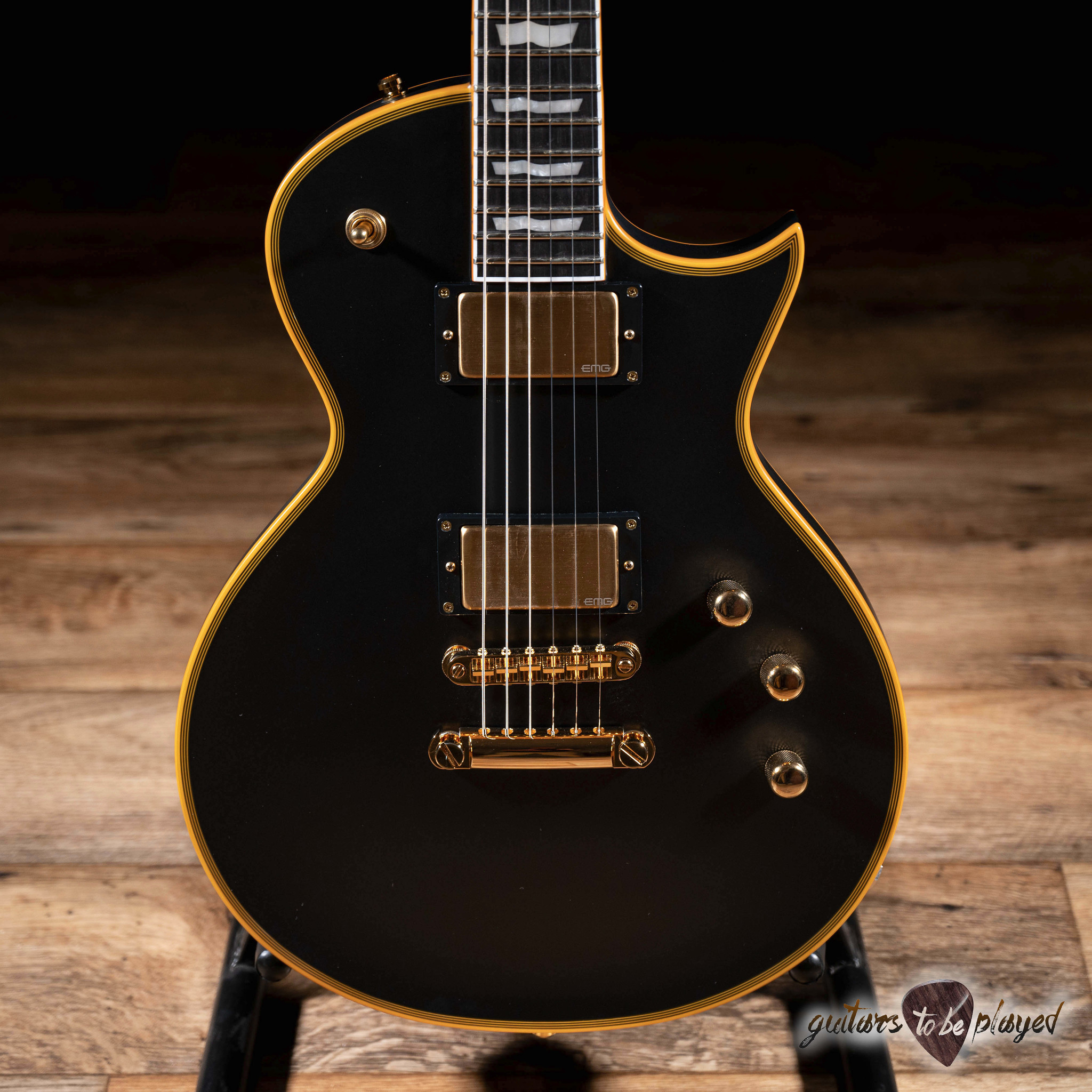 ESP E-II Eclipse DB EMG Electric Guitar w/ Case – Vintage Black ...