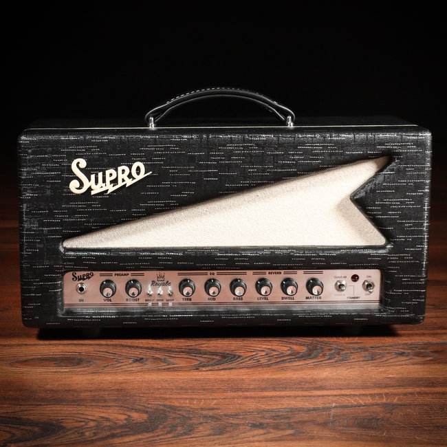 Supro 1932RH Royale Head & 112 Cab Bundle w/ Cable – Black Scandia ...