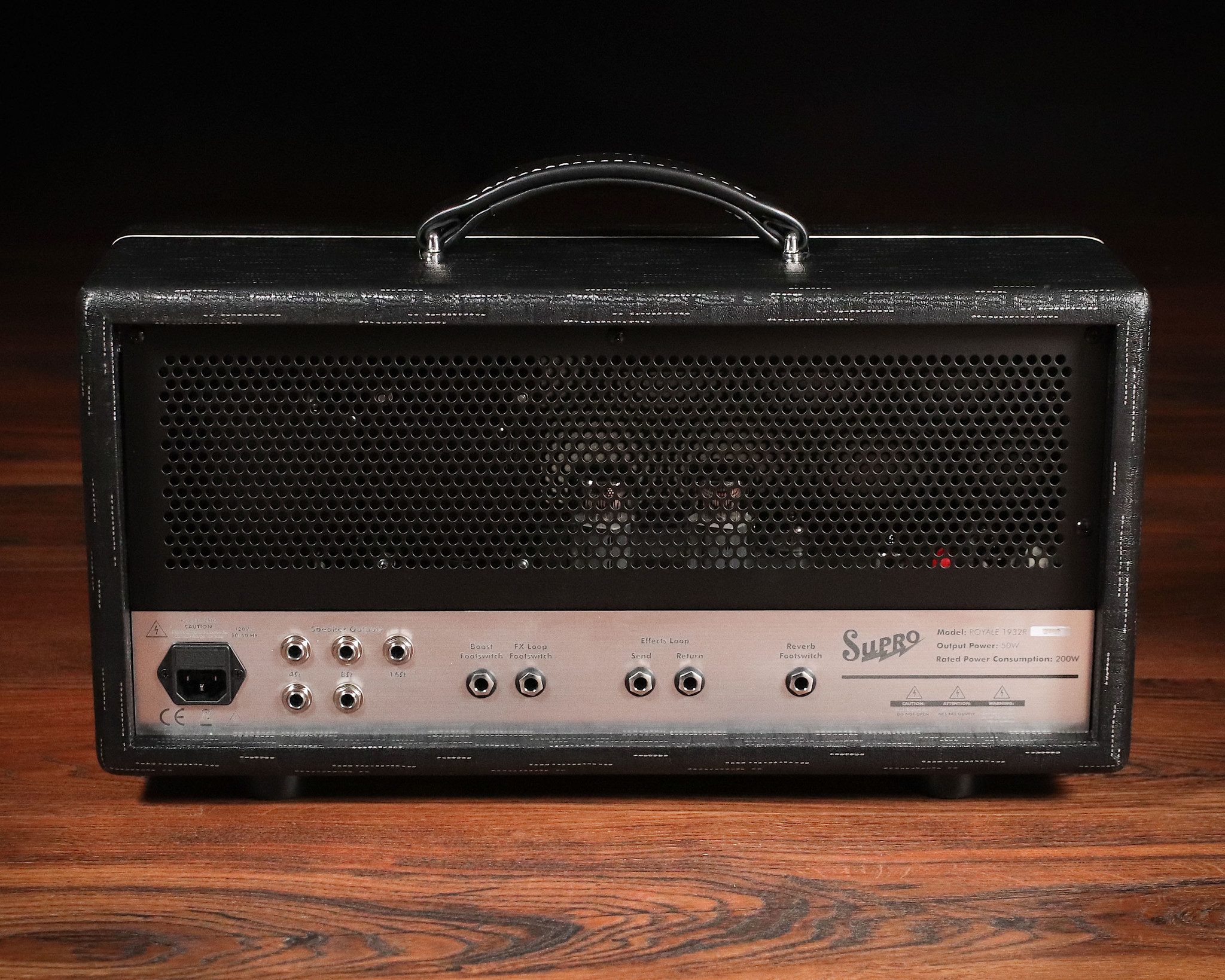 Supro 1932RH Royale Head & 112 Cab Bundle w/ Cable – Black Scandia ...