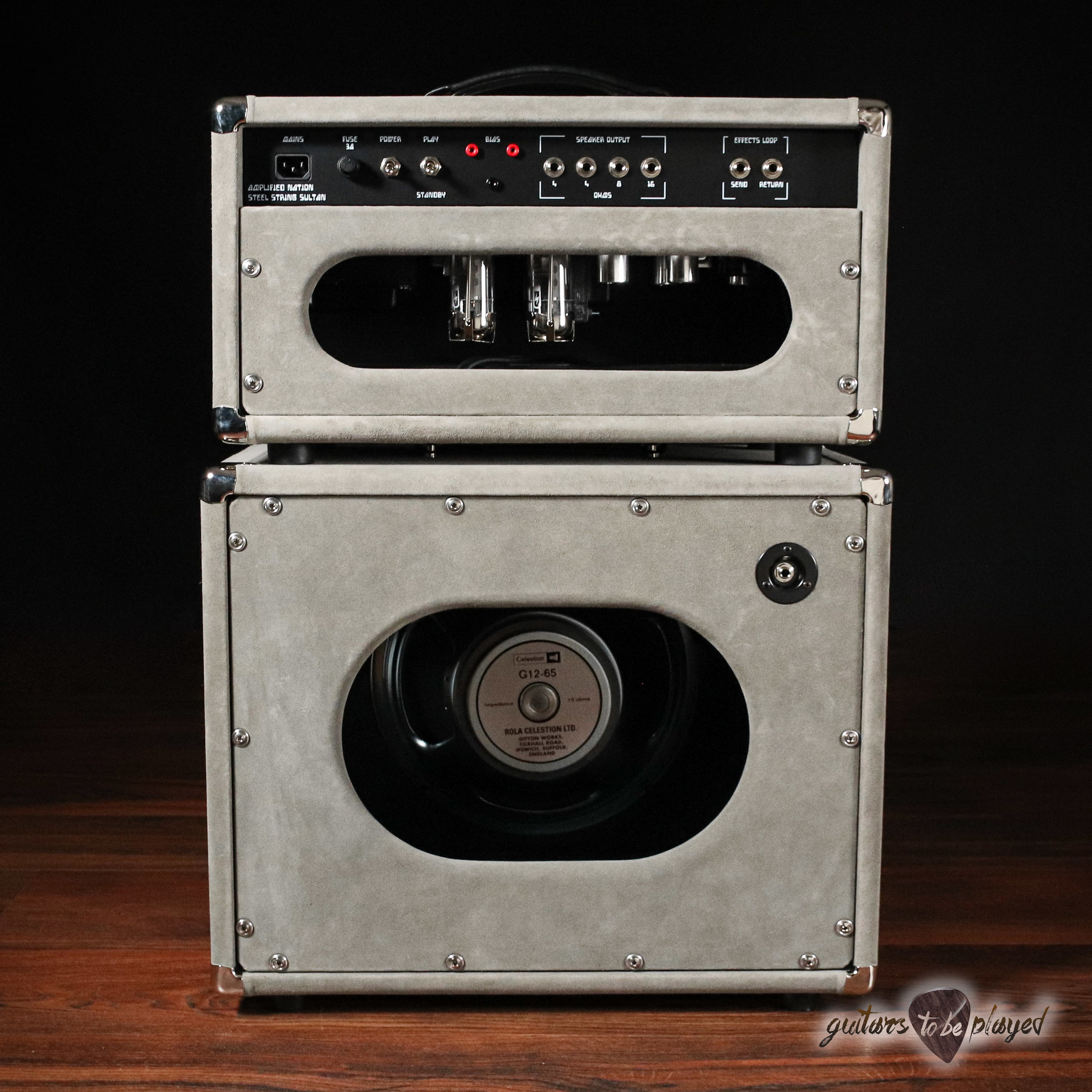 Amplified Nation Steel String Sultan 50W Head & 112 Cab – Silver Suede ...