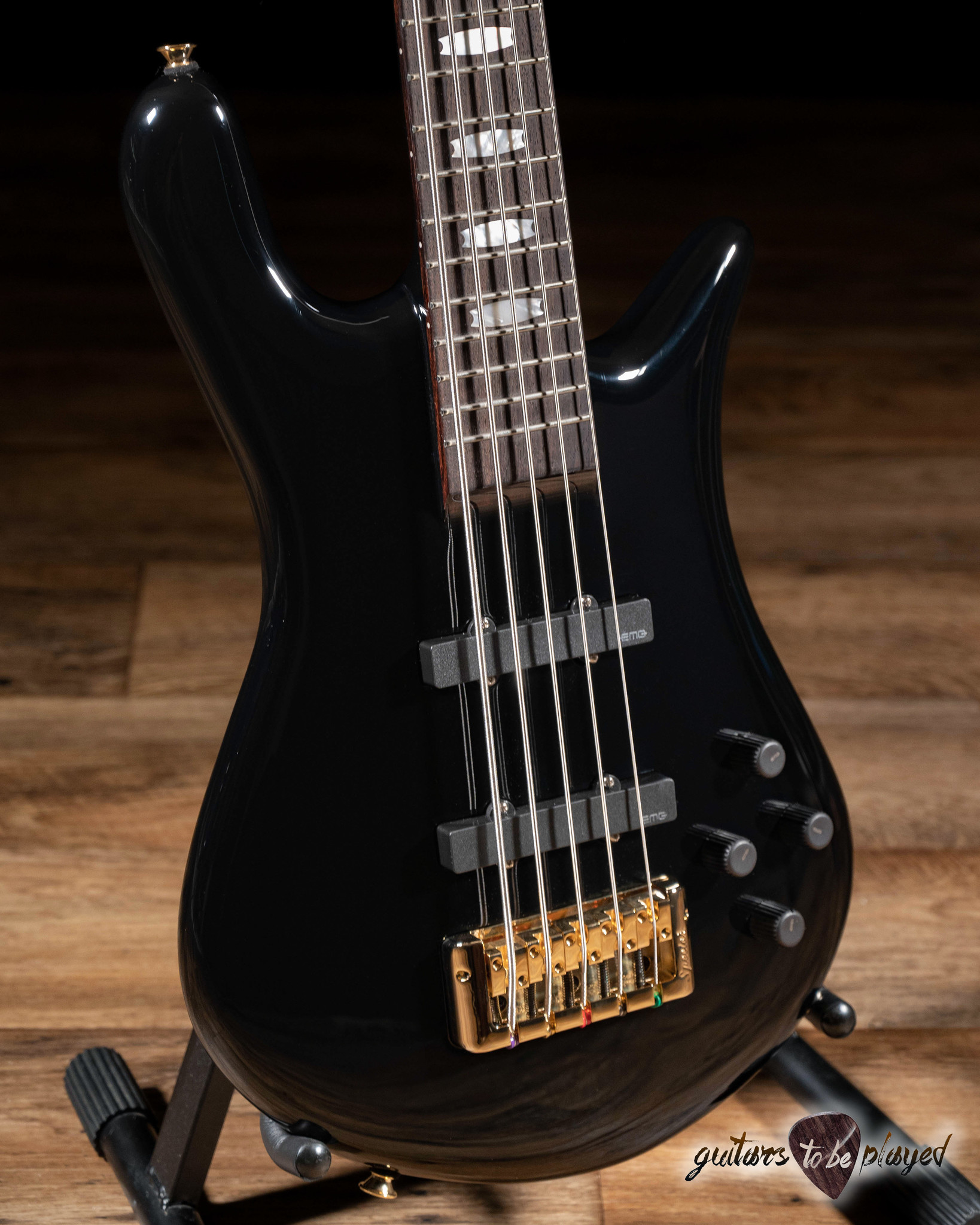 Spector Euro 5 Classic 5-String EMG Bass Guitar – Solid Black Gloss ...