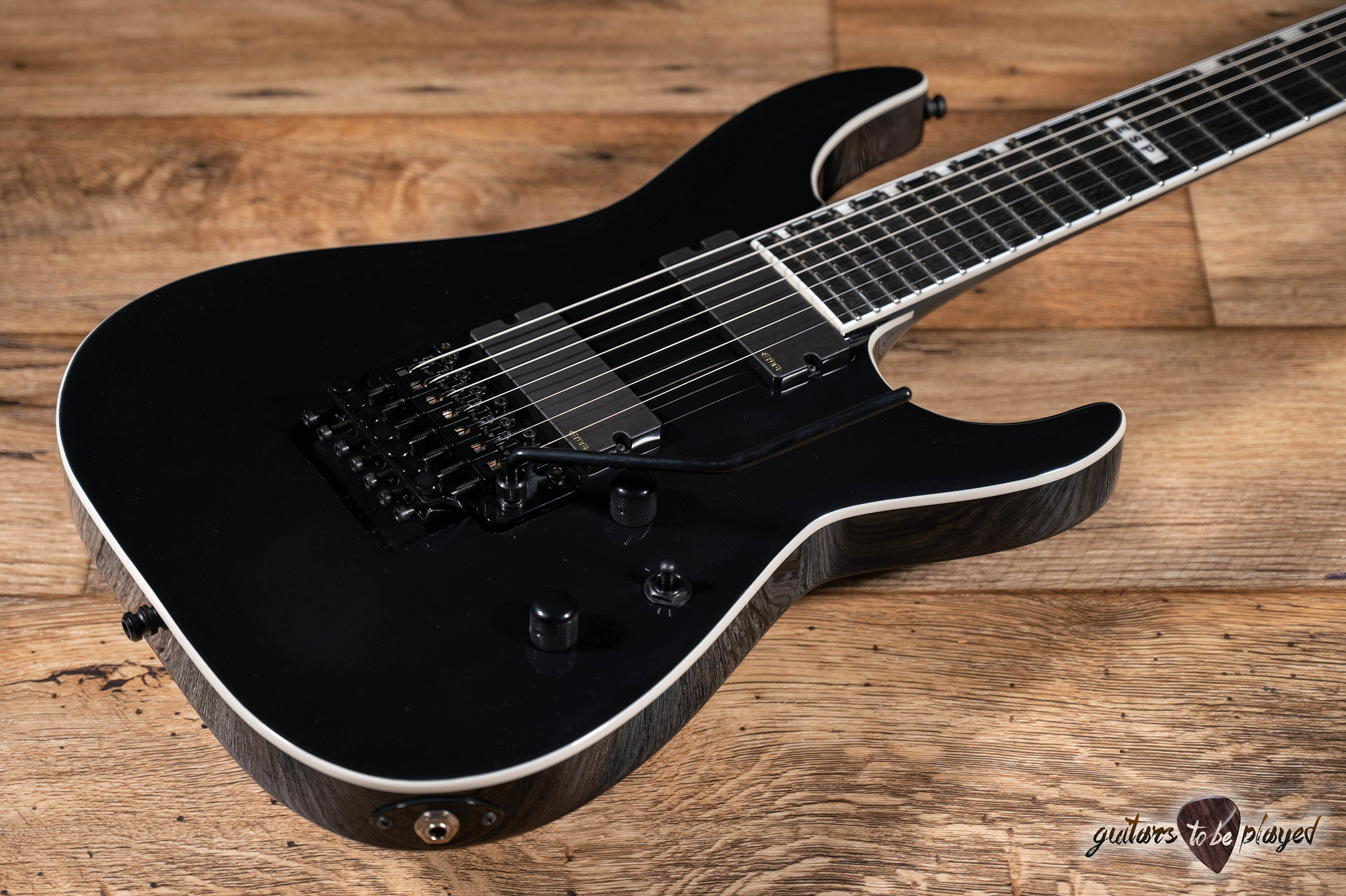 ESP E-II Horizon FR-7 Floyd Rose 7-String EMG Guitar w/ Case – Black ...