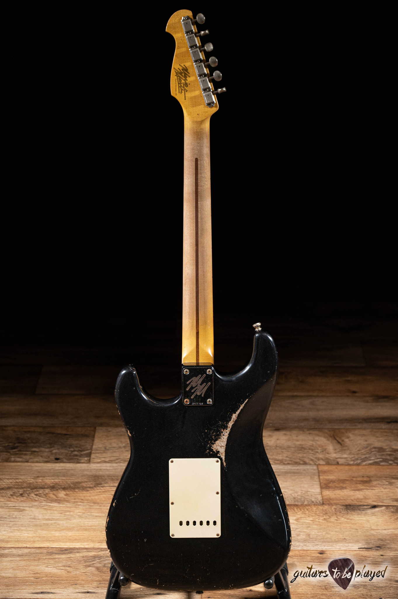 Mario Martin Guitars Swamp Ash Maple Neck S-Style w/ Arcane 61 – Black ...