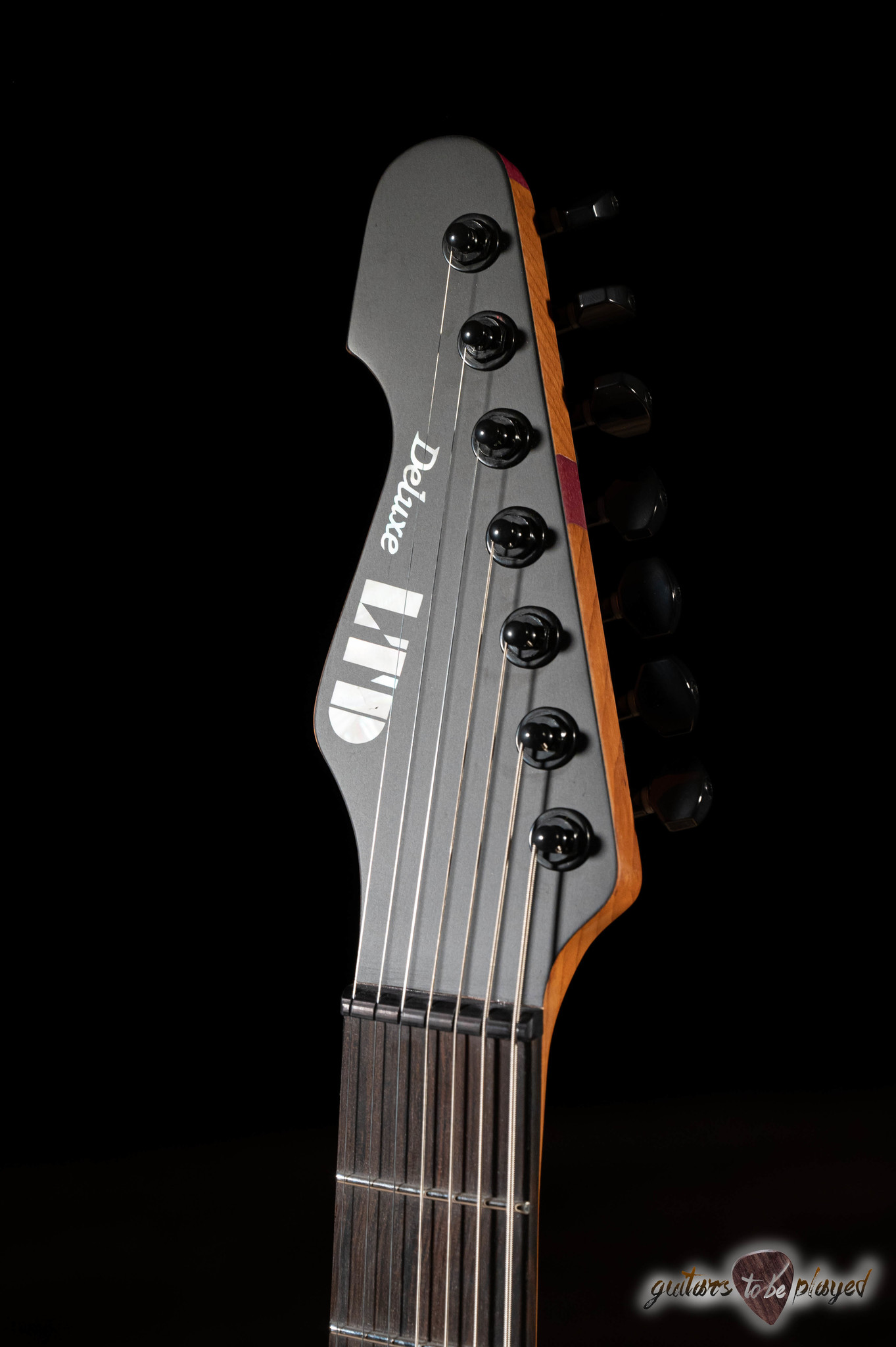 ESP LTD SN-1007HT Left-Handed Baritone 7-String Guitar – Black Blast ...