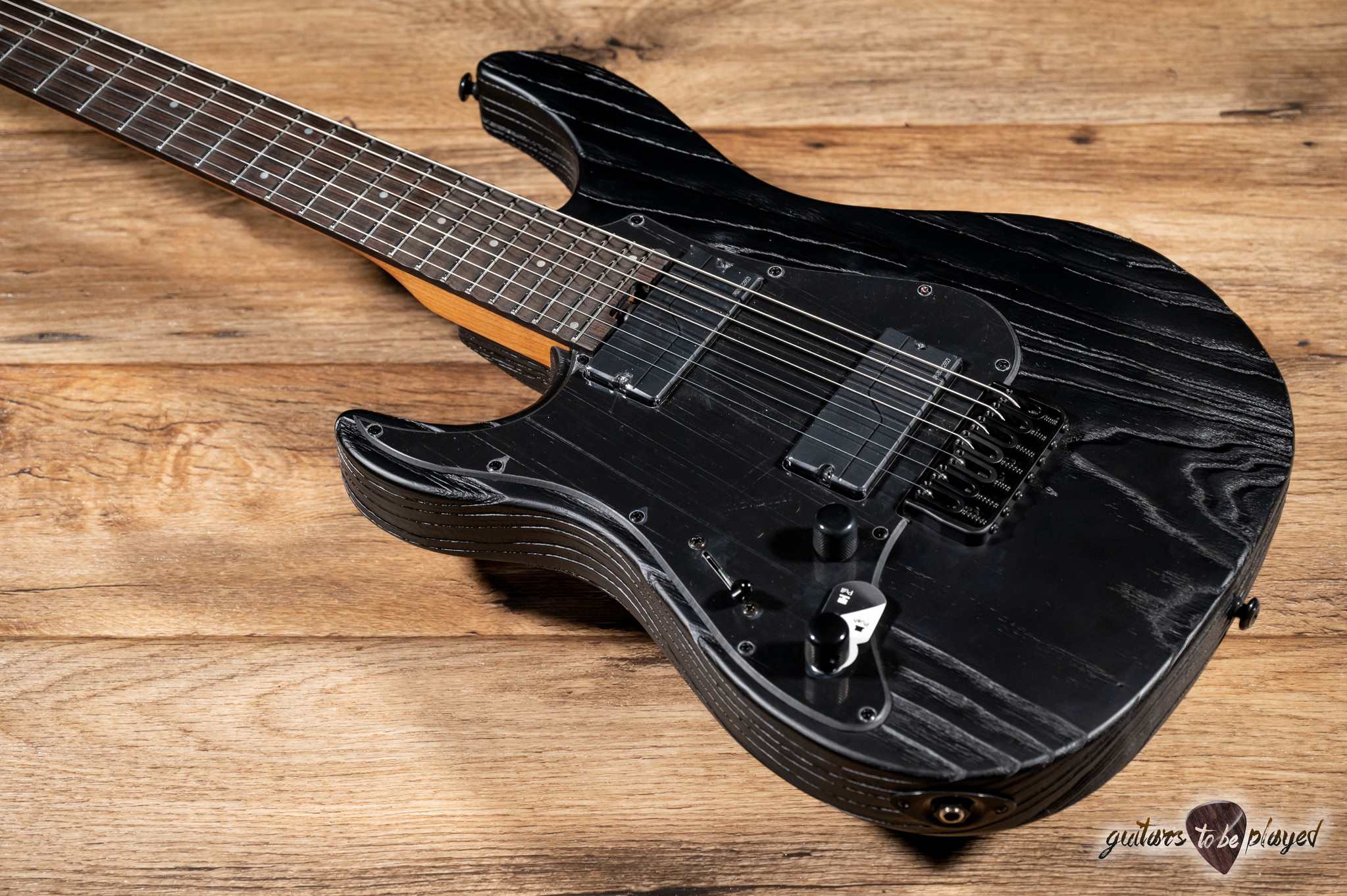 ESP LTD SN-1007HT Left-Handed Baritone 7-String Guitar – Black Blast ...