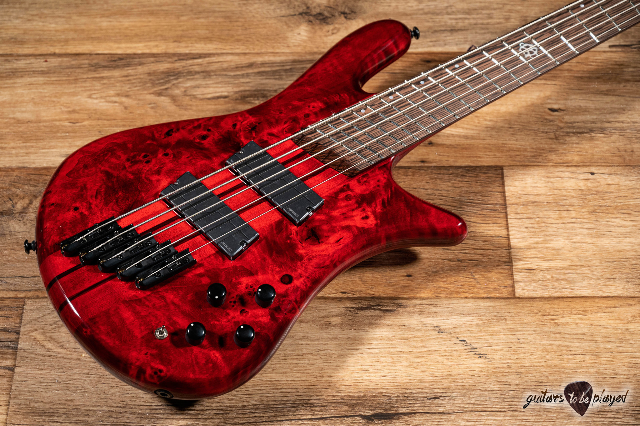 Spector NS Dimension 5 String Multi-Scale Bass w/ Gigbag – Inferno Red ...