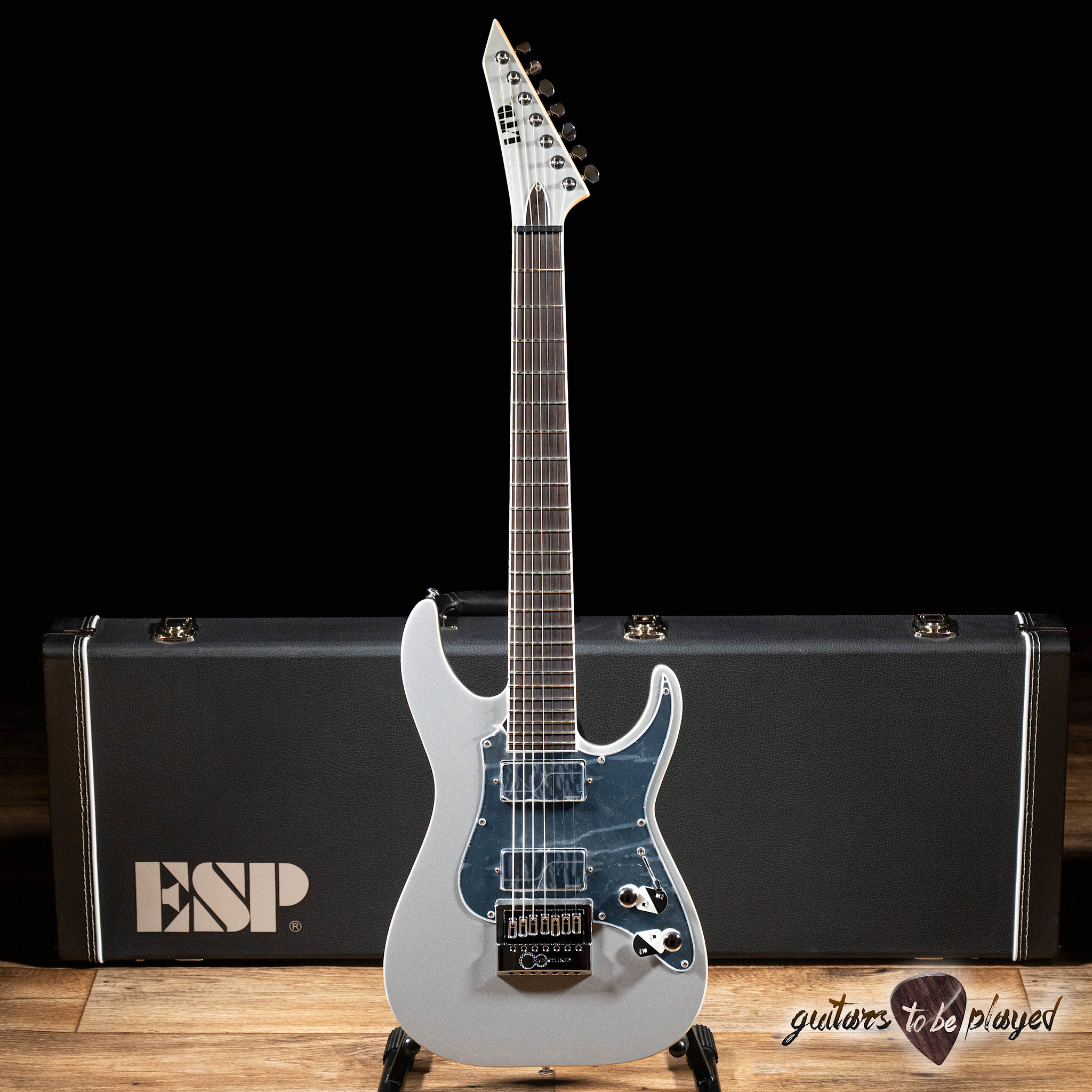 ESP LTD KS M-7 Evertune 7-String Ken Susi Guitar – Metallic Silver ...