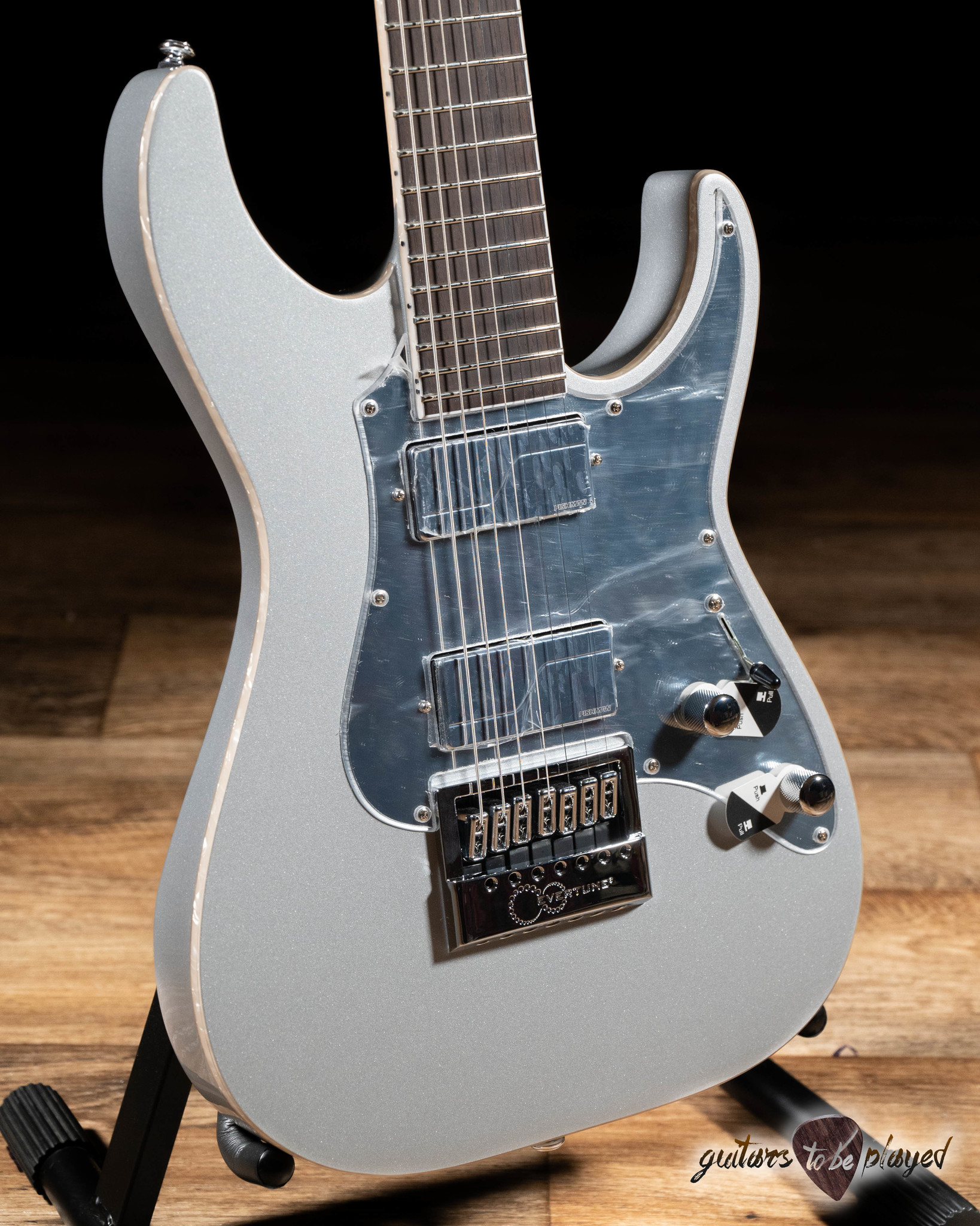 ESP LTD KS M-7 Evertune 7-String Ken Susi Guitar – Metallic Silver ...