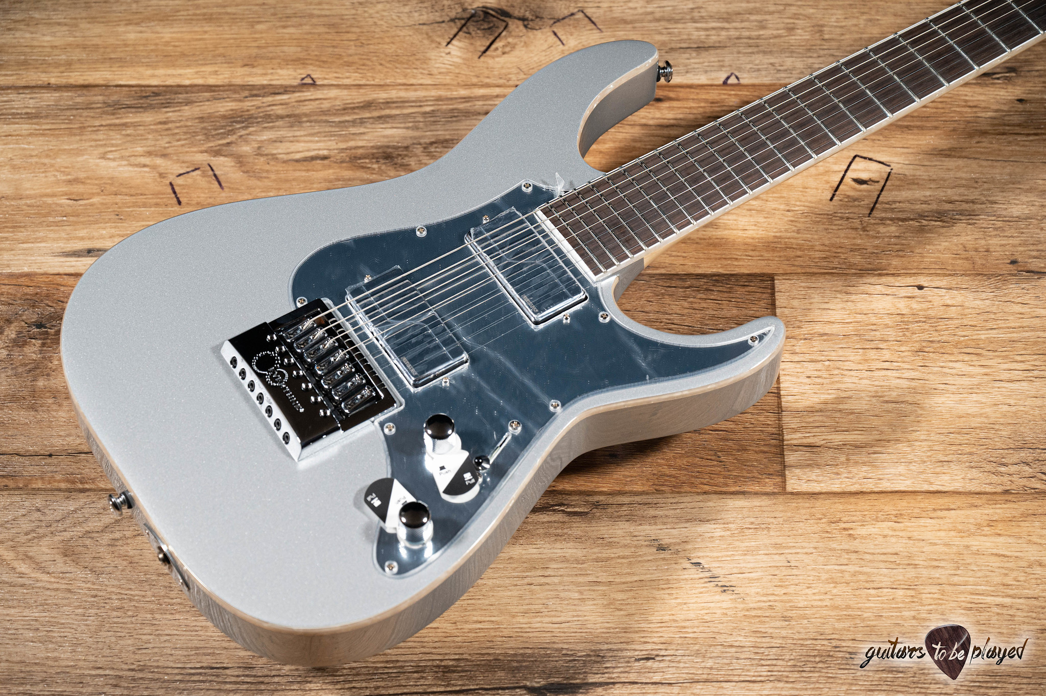 ESP LTD KS M-7 Evertune 7-String Ken Susi Guitar – Metallic Silver ...