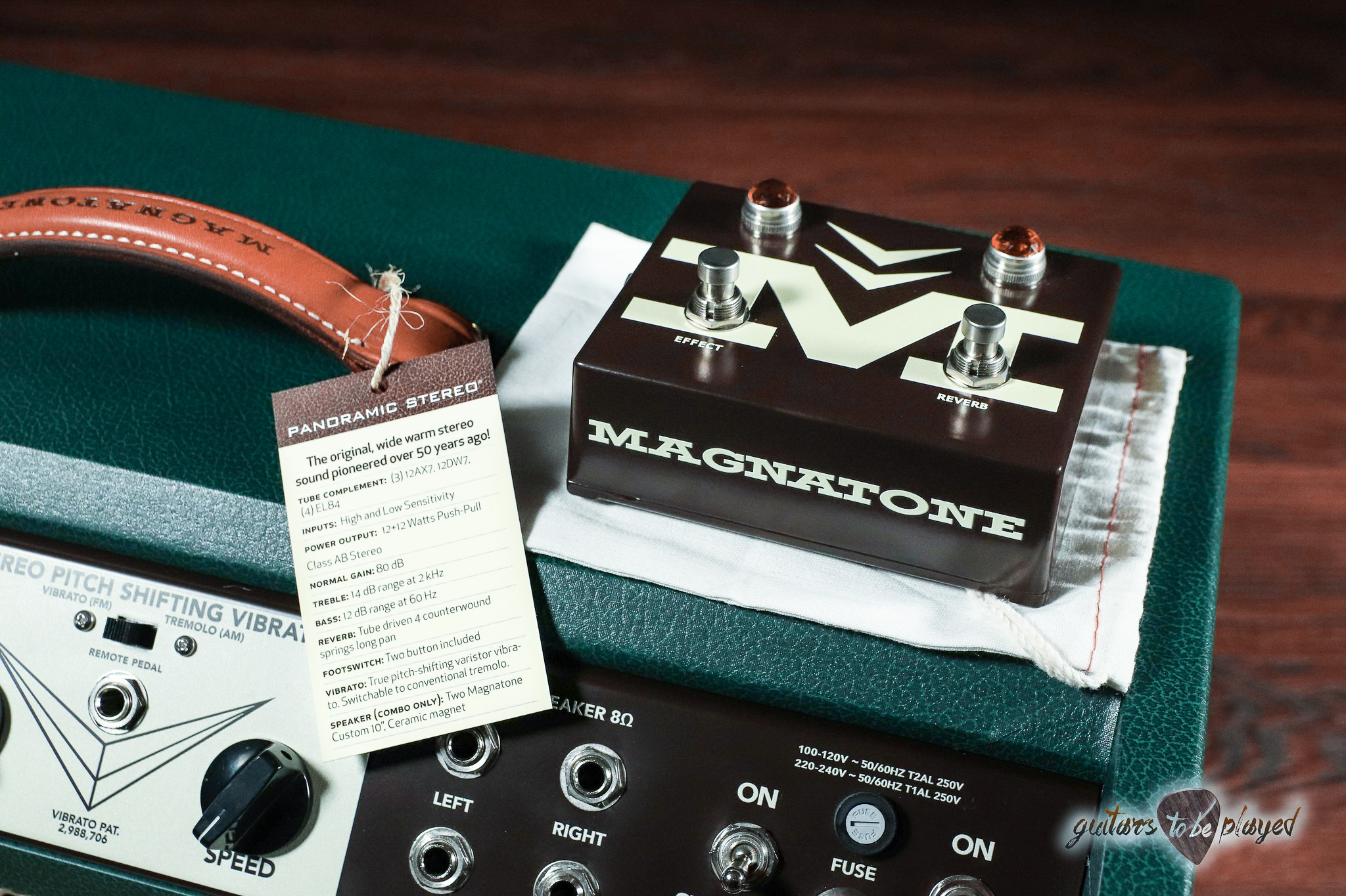 Magnatone Panoramic Stereo Head & 2x12” Cab Bundle – Dark Green ...