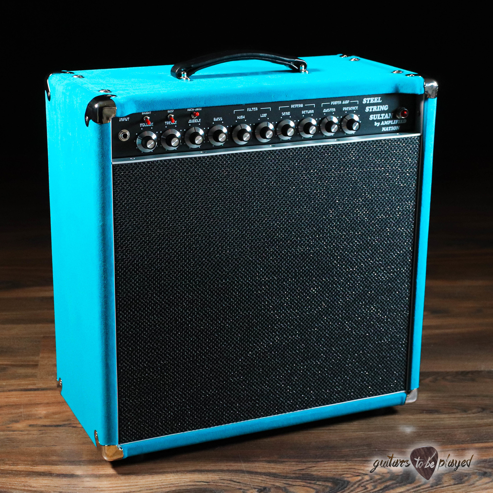 Amplified Nation Steel String Sultan 50W Combo – Turquoise Suede ...