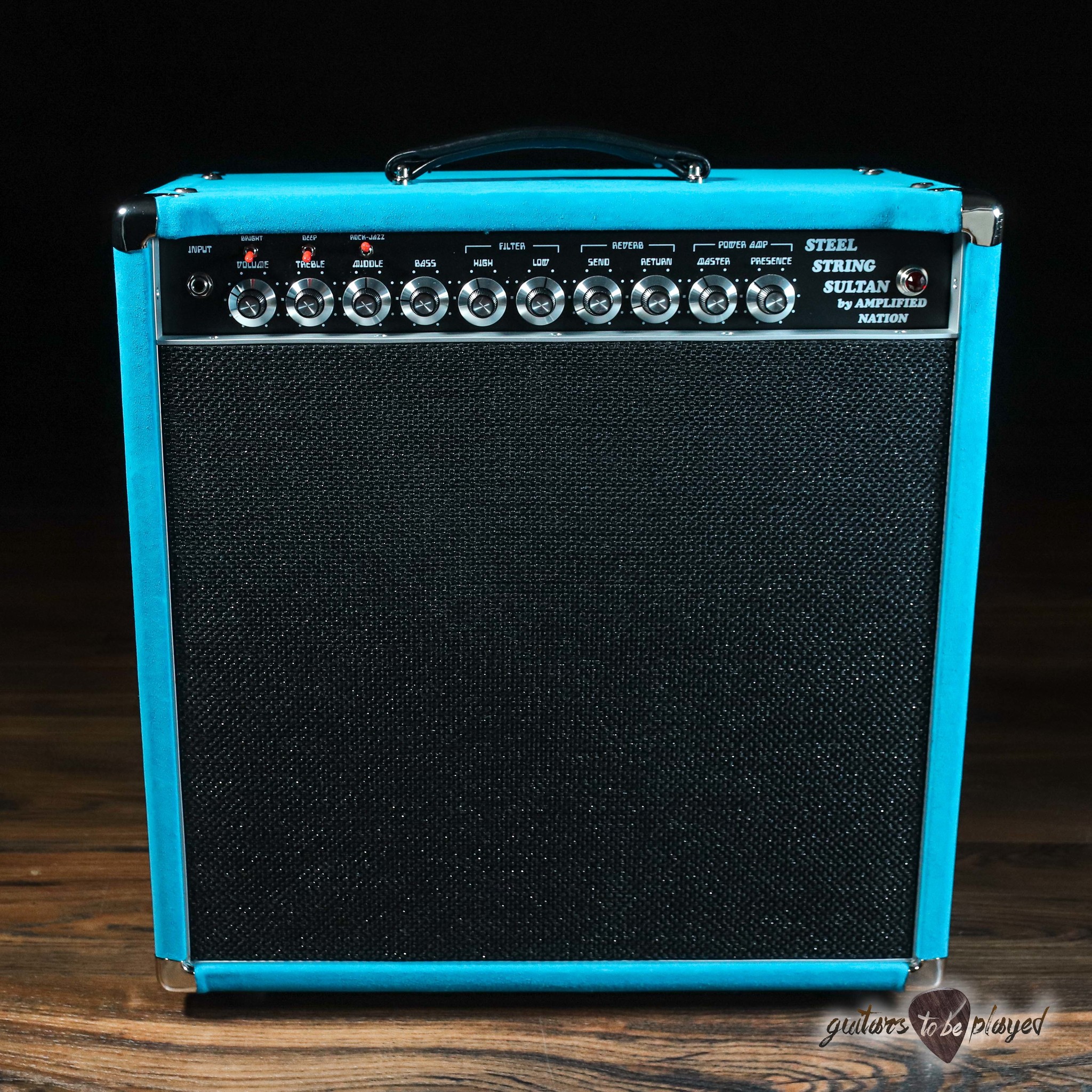 Amplified Nation Steel String Sultan 50W Combo – Turquoise Suede ...