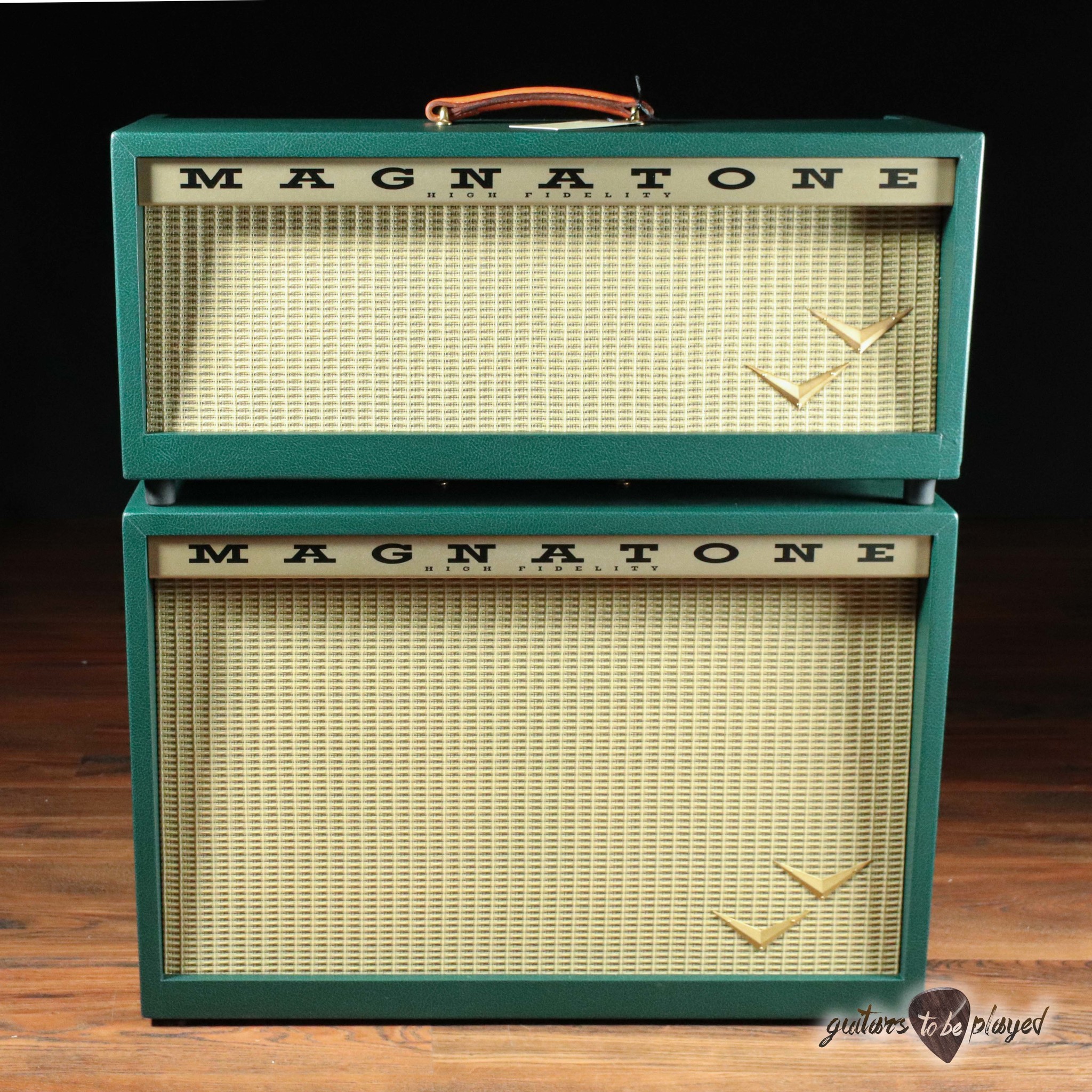 Magnatone Twilighter Stereo Tube Head & 2x12” Cab – Dark Green ...