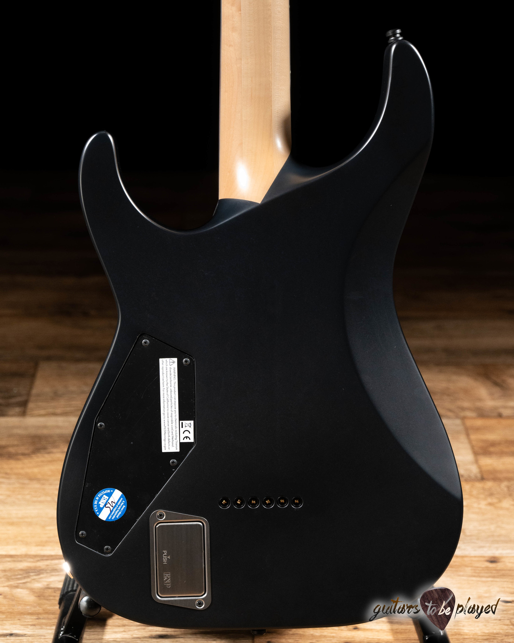 ESP E-II JL-1 Jeff Ling Signature M-II NT Guitar w/ Case – Black Satin ...