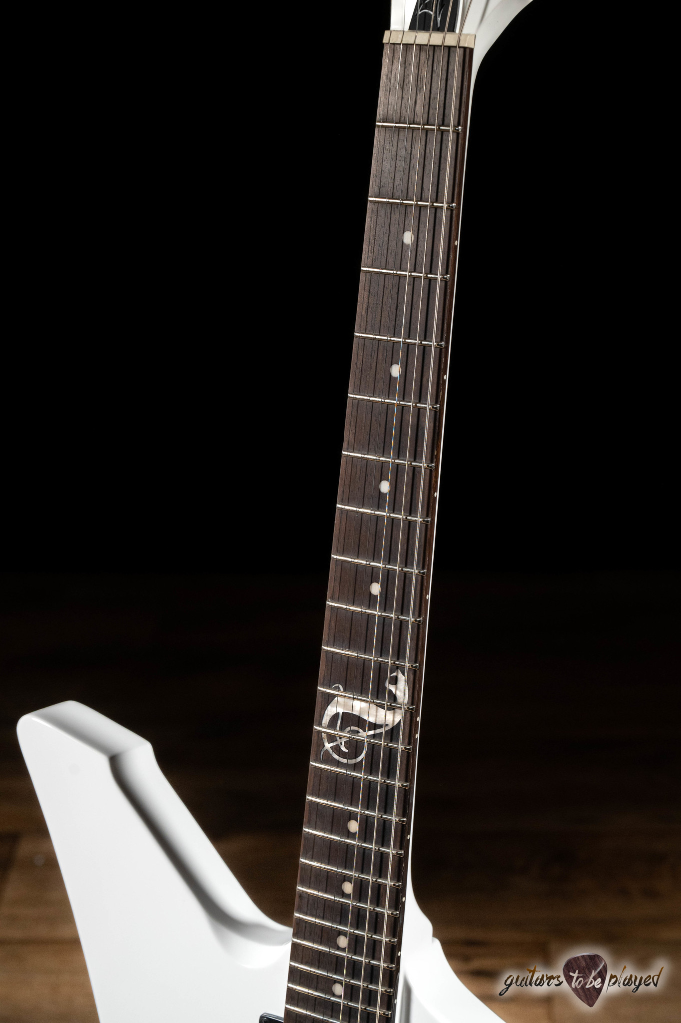 ESP LTD Snakebyte LH James Hetfield Left-Handed Guitar – Snow White ...