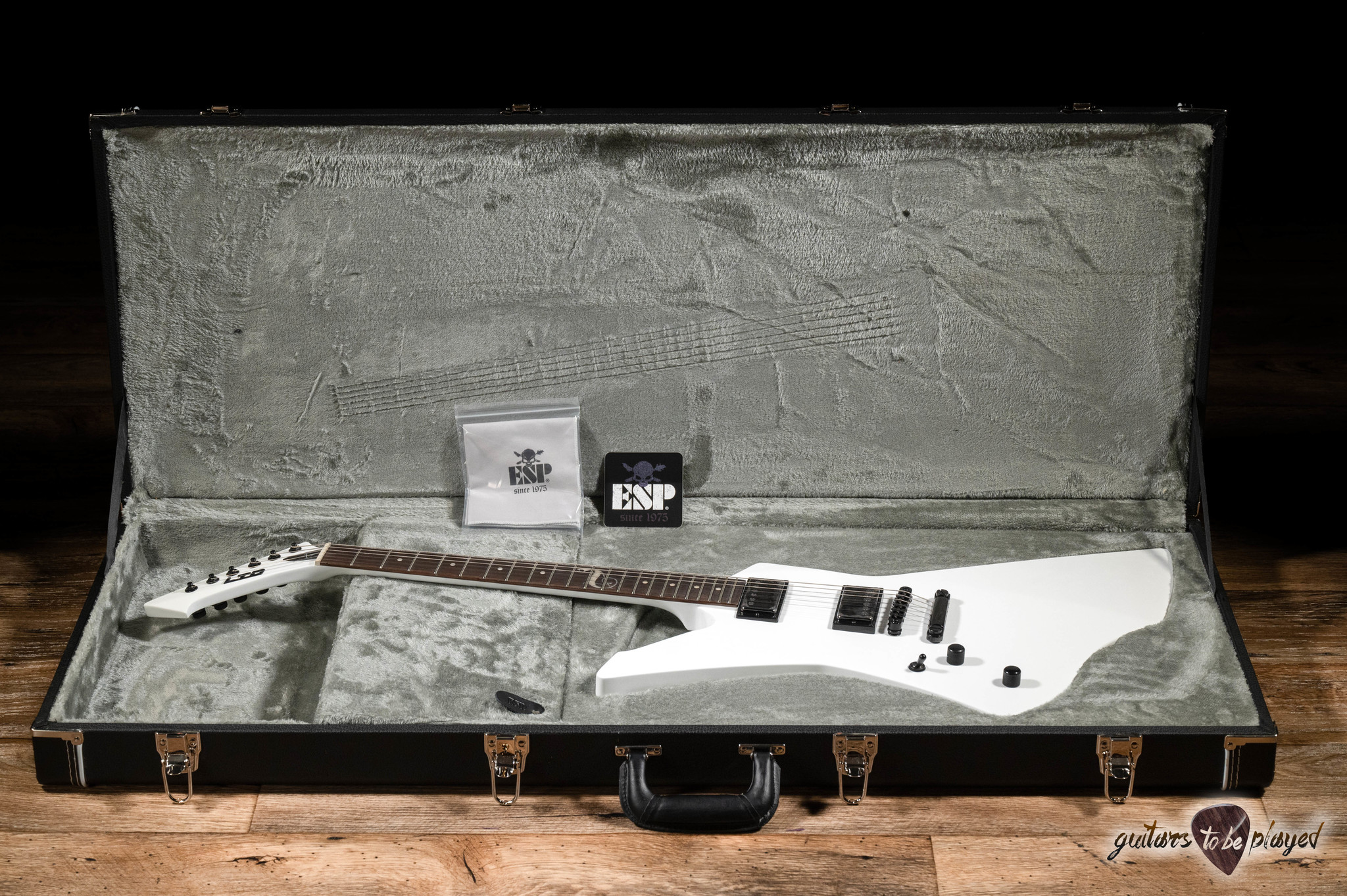 ESP LTD Snakebyte LH James Hetfield Left-Handed Guitar – Snow White ...