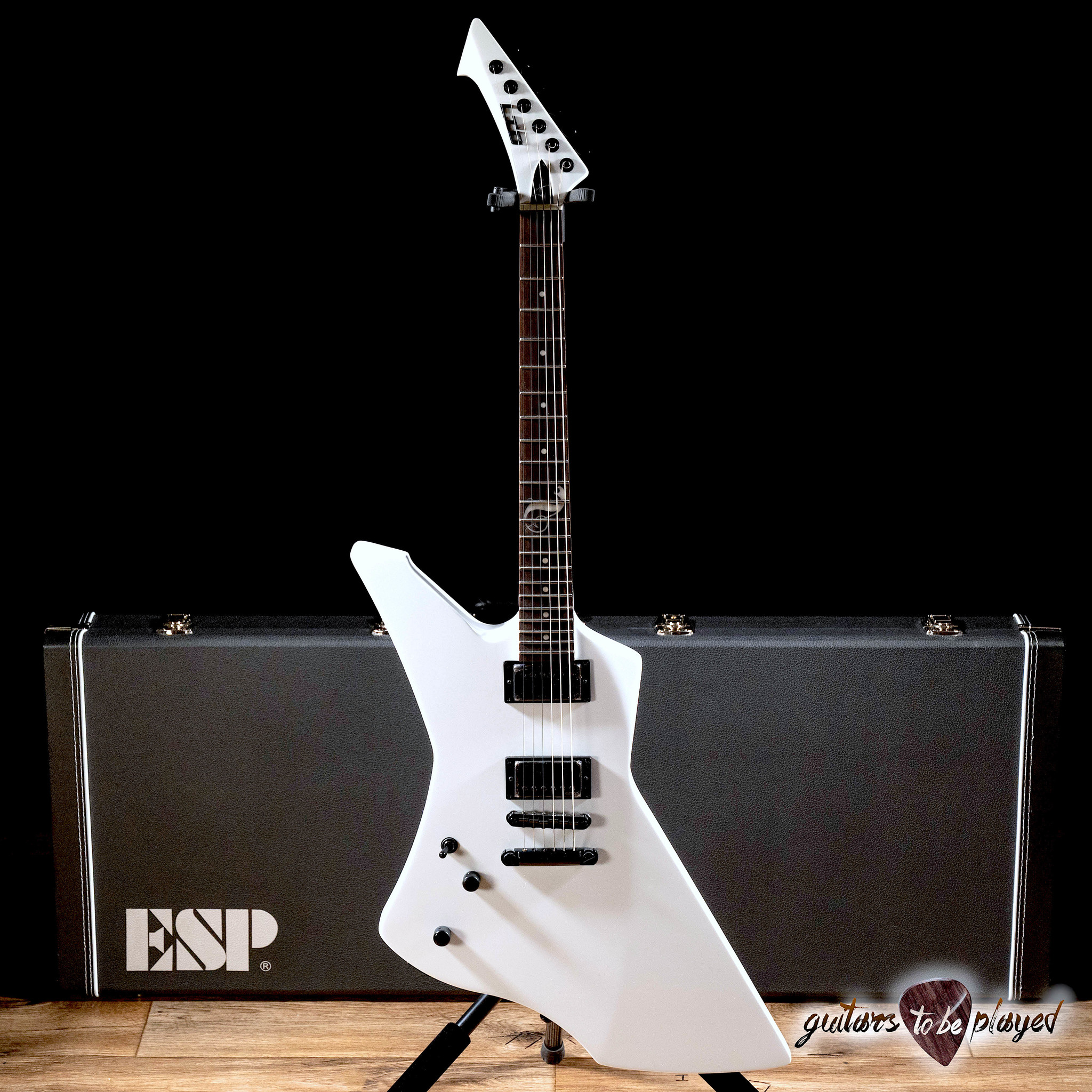 ESP LTD Snakebyte LH James Hetfield Left-Handed Guitar – Snow White ...