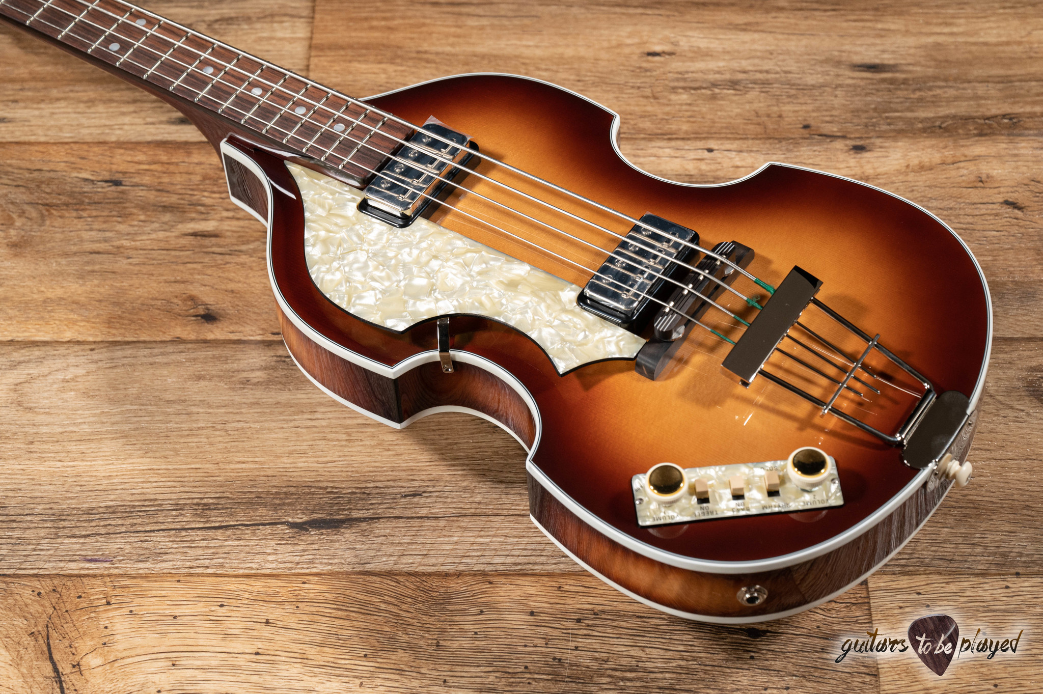 Hofner 1962 Reissue “Mersey” Left-Handed (H500/1-62L-0) Violin Bass – Sunburst - Guitars To Be ...