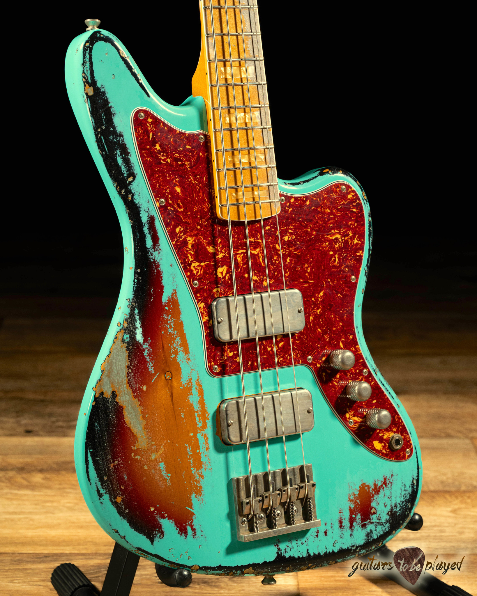 Fano JM4 Alt de Facto Maple Fretboard Bass - Seafoam Green Over 3TSB ...