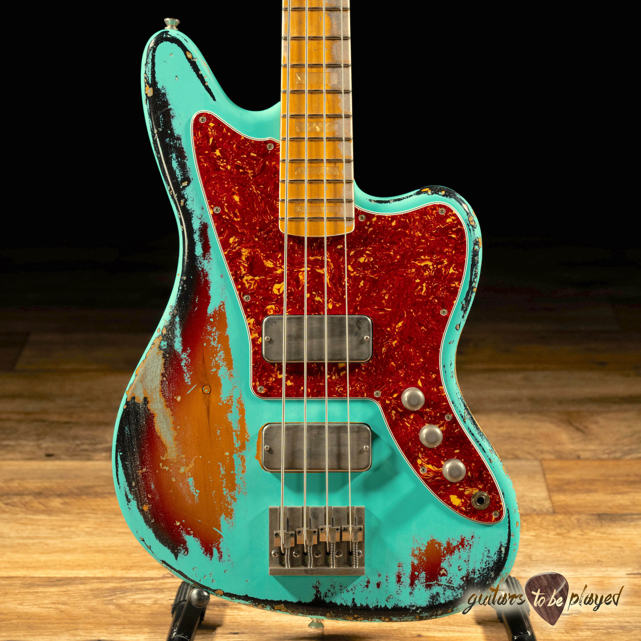 Fano JM4 Alt de Facto Maple Fretboard Bass - Seafoam Green Over 3TSB ...