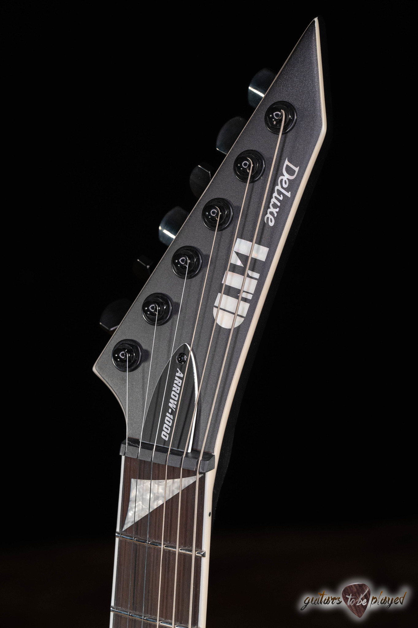 ESP LTD ARROW-1000NT LH Left-Handed Guitar – Charcoal Metallic Satin ... ESP LTD ARROW-1000NT LH Left-Handed Guitar – Charcoal Metallic Satin ...