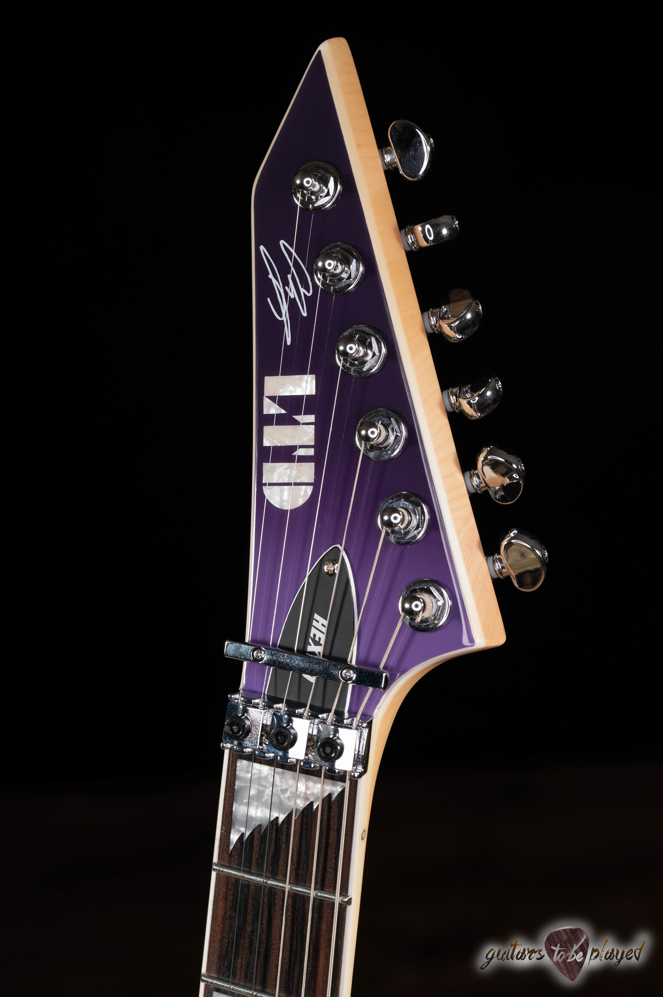 ESP LTD Alexi Hexed LH Left-Handed & Case – Purple Fade w/ Pinstripes ...