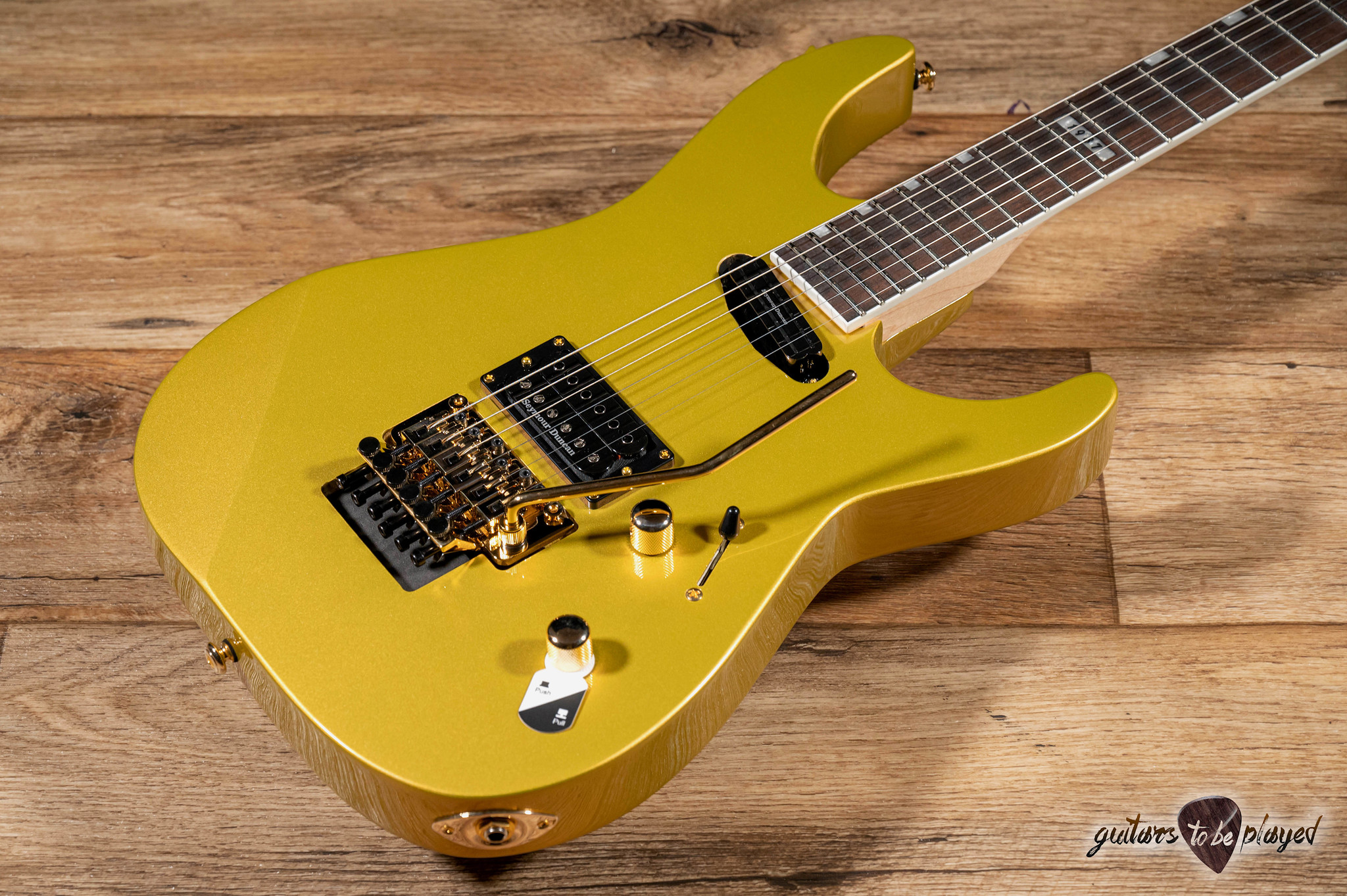 ESP LTD Mirage Deluxe Floyd Rose Guitar – Metallic Gold - Guitars To Be ...